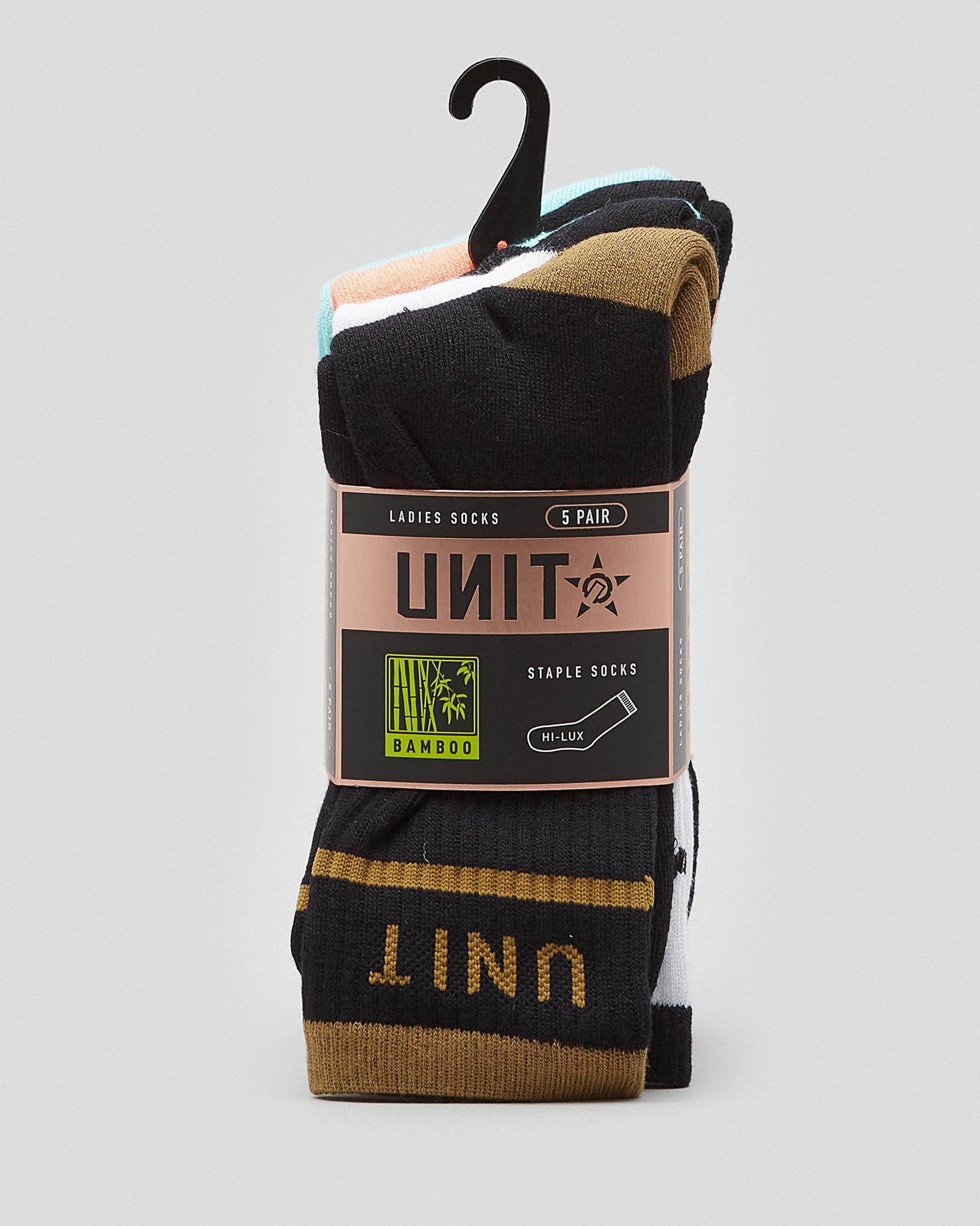 Shop Unit Women's Staple Hi-Luxe Sock Pack In Multi - Fast Shipping ...