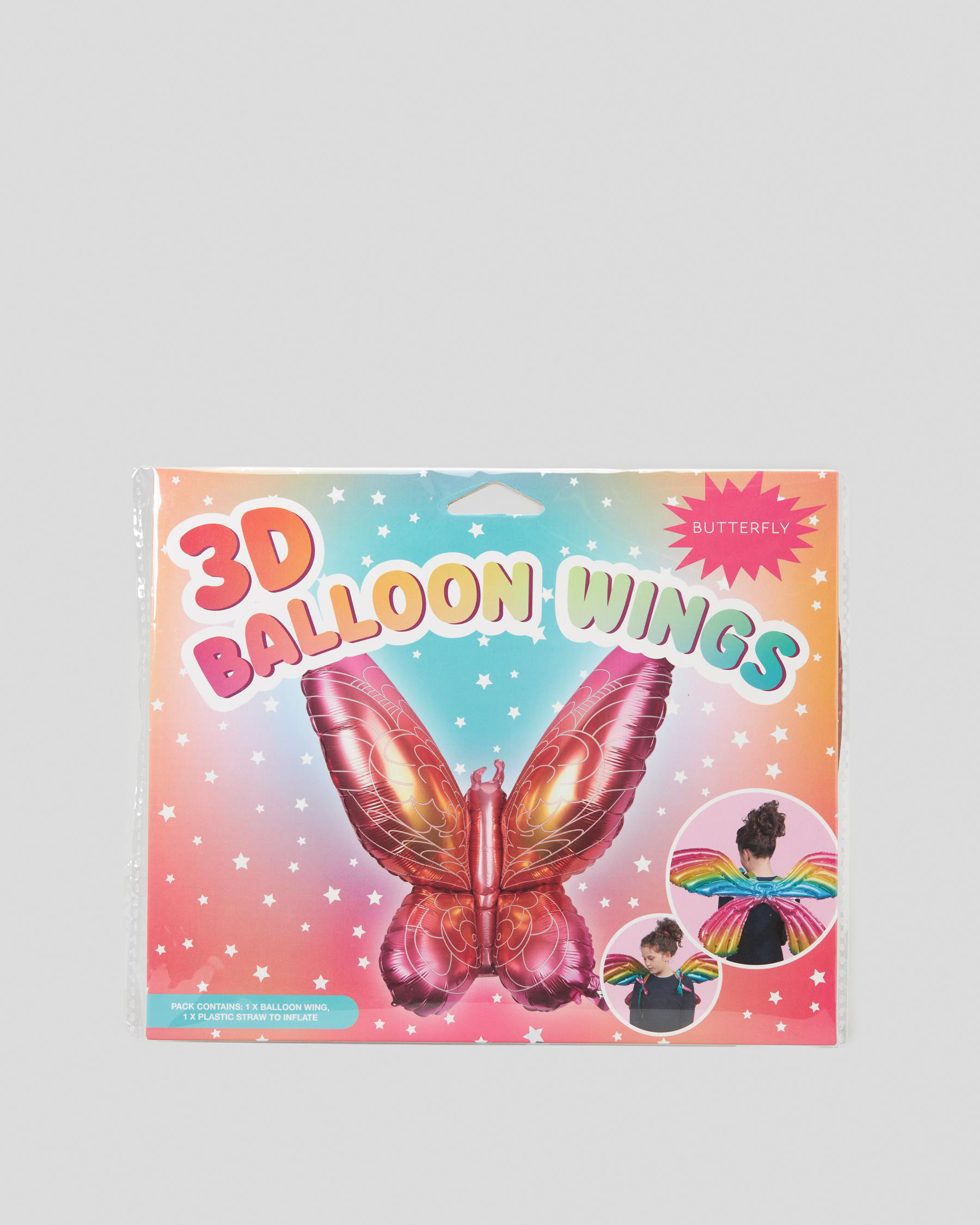Shop Get It Now Butterfly Balloon Wings In Pink - Fast Shipping & Easy ...