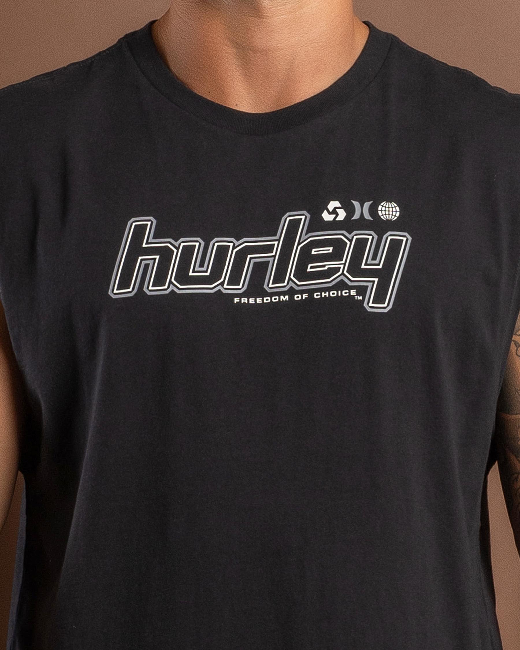 Shop Hurley Organic Freedom Muscle Tank In Black - Fast Shipping & Easy ...