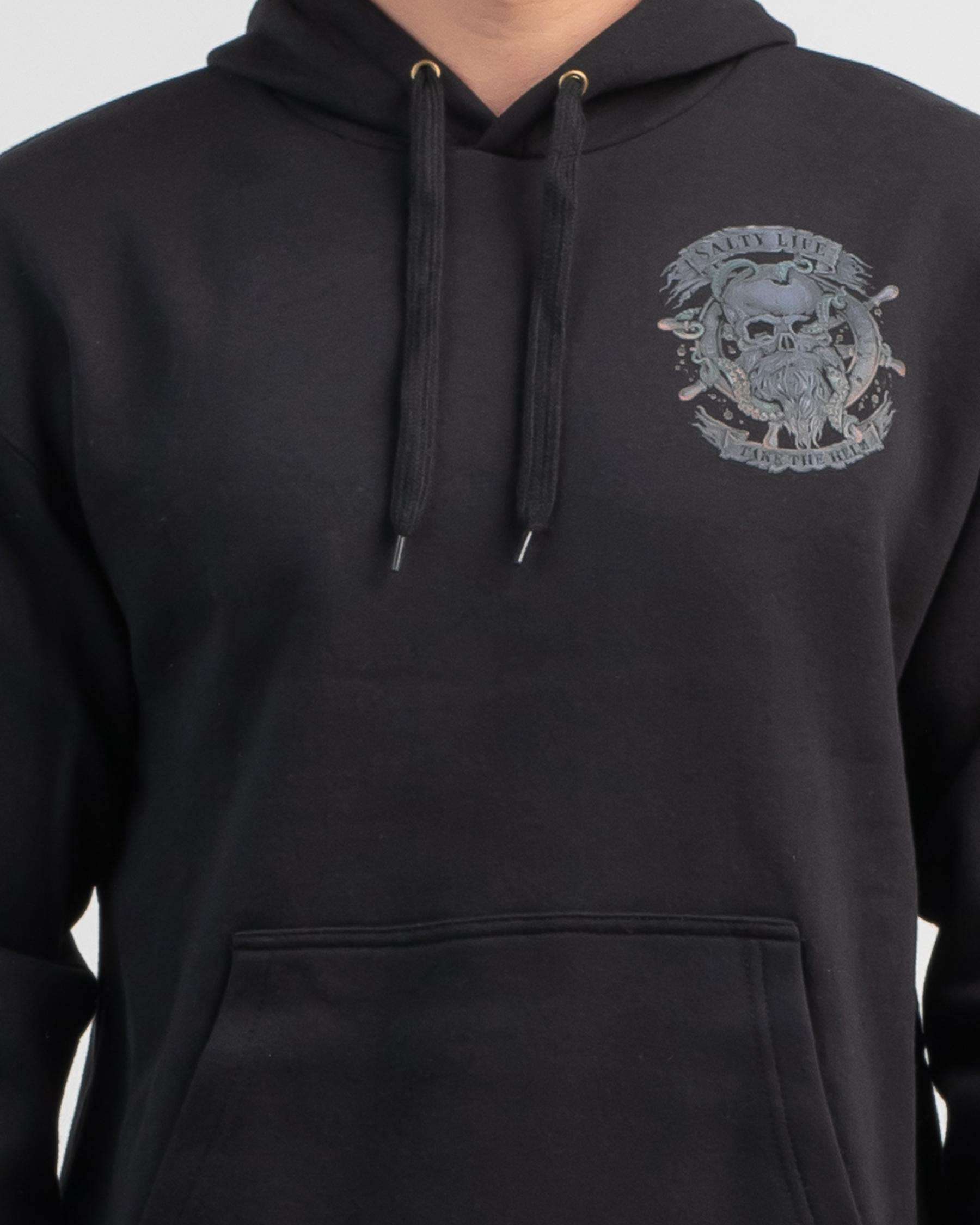 Shop Salty Life Sea Devil Hoodie In Black Acid - Fast Shipping & Easy ...