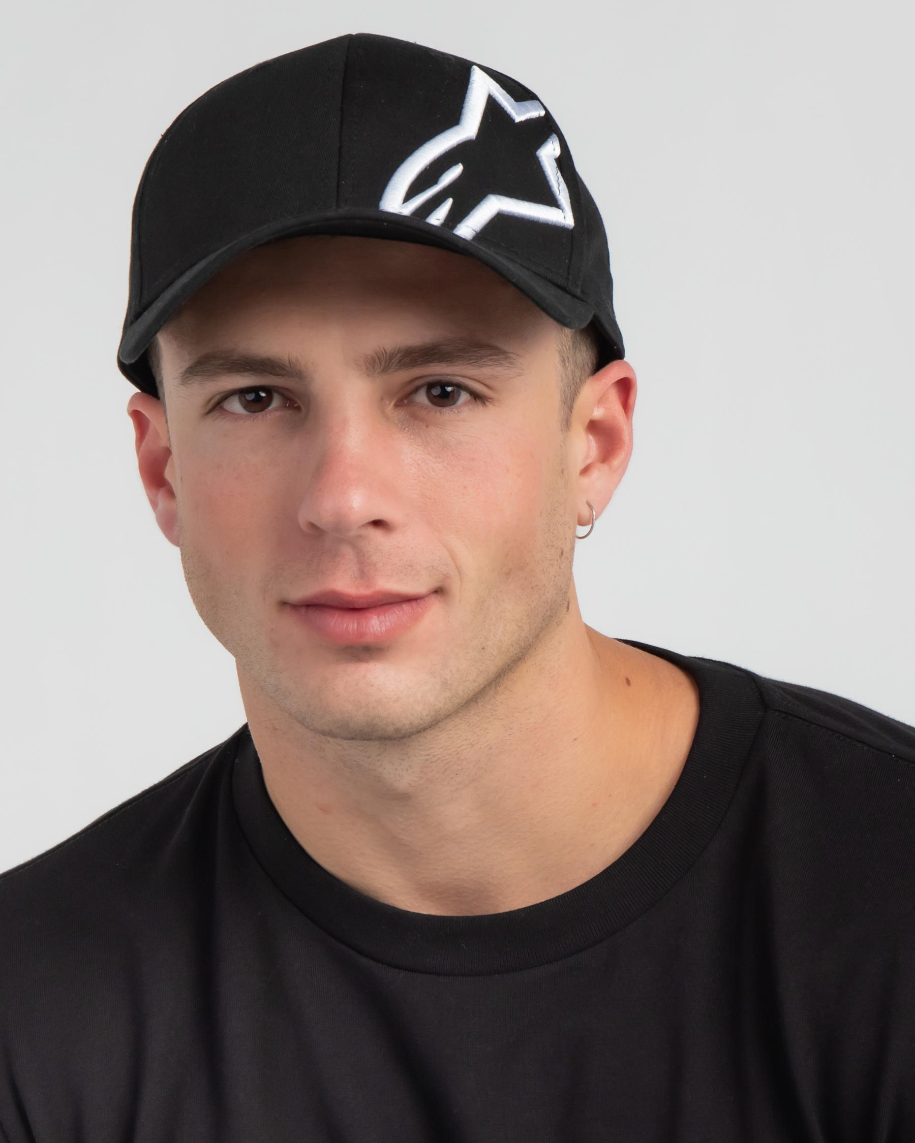 Shop Alpinestars Corp Snap 2 Cap In Black/white - Fast Shipping & Easy ...