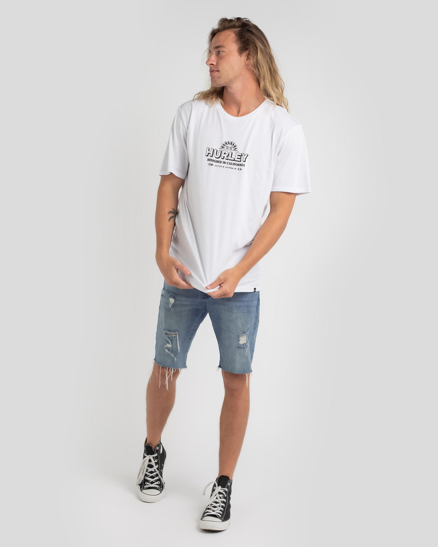 Shop Hurley Sun Maker T-Shirt In White - Fast Shipping & Easy Returns ...