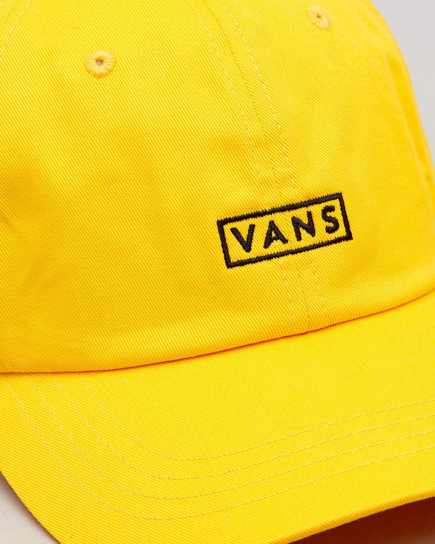 Shop Vans Curved Bill Jockey Cap In Lemon Chrome - Fast Shipping & Easy ...