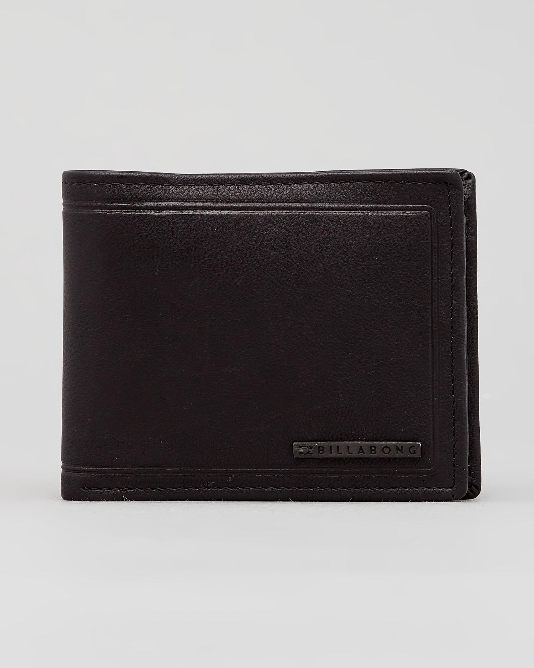 Billabong Scope 2in1 Wallet In Black Grain - FREE* Shipping & Easy ...