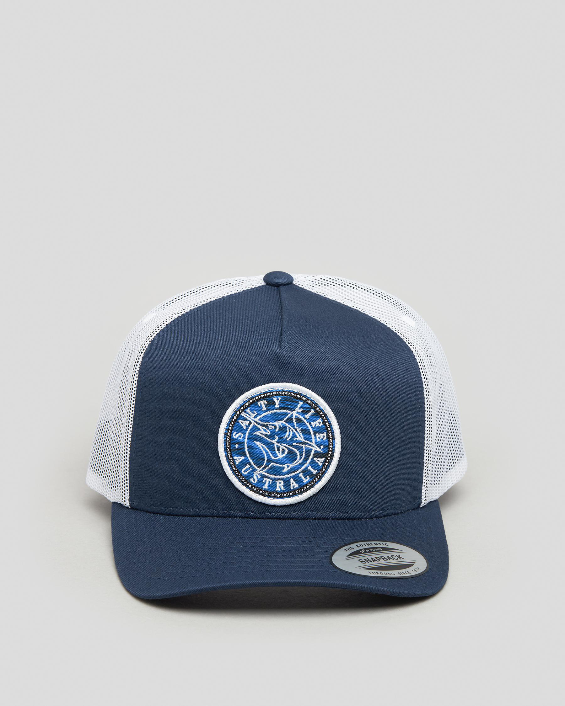 Shop Salty Life Ripple Trucker Cap In Navy - Fast Shipping & Easy ...