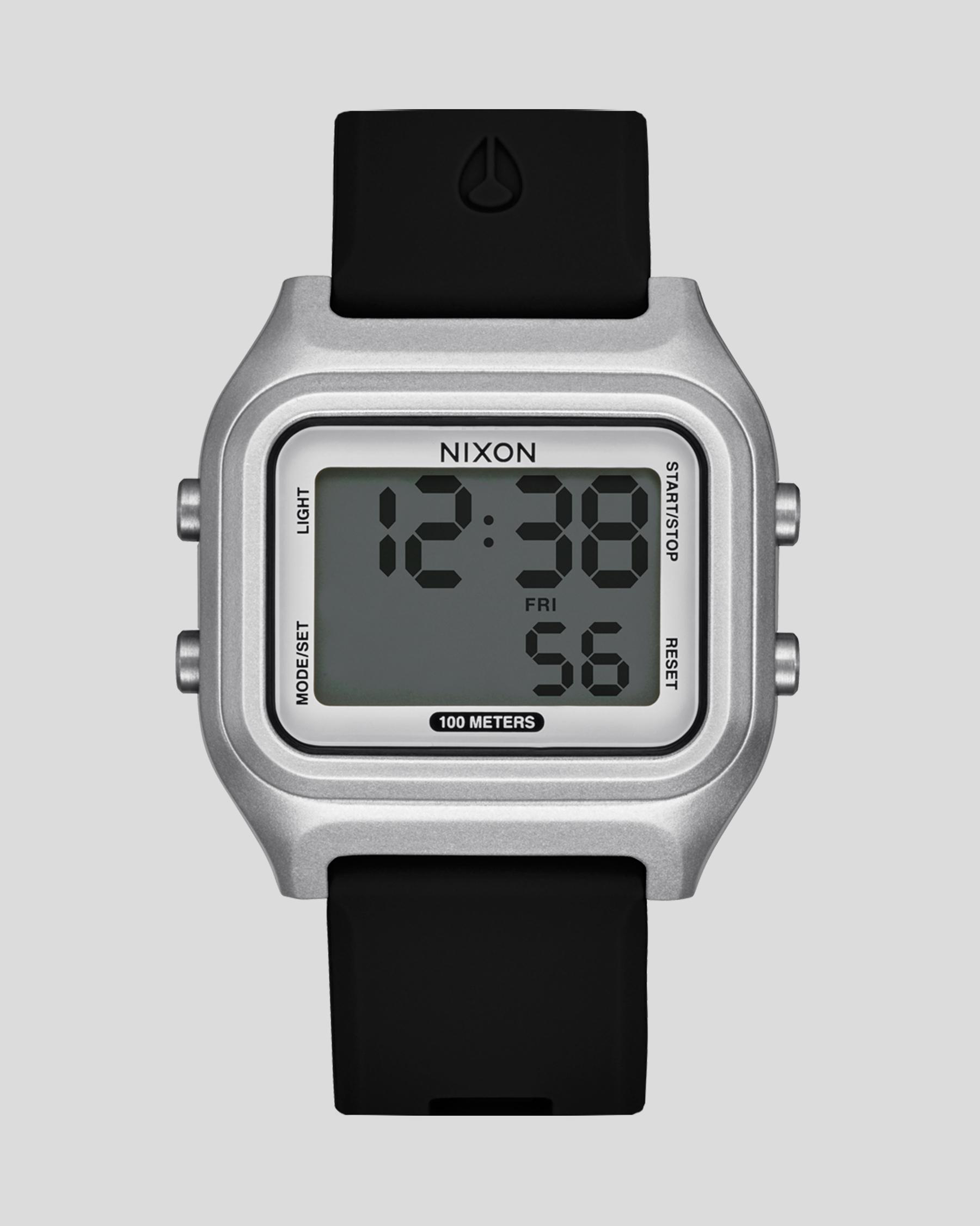 Shop Nixon Ripper Watch In Silver / Black - Fast Shipping & Easy ...