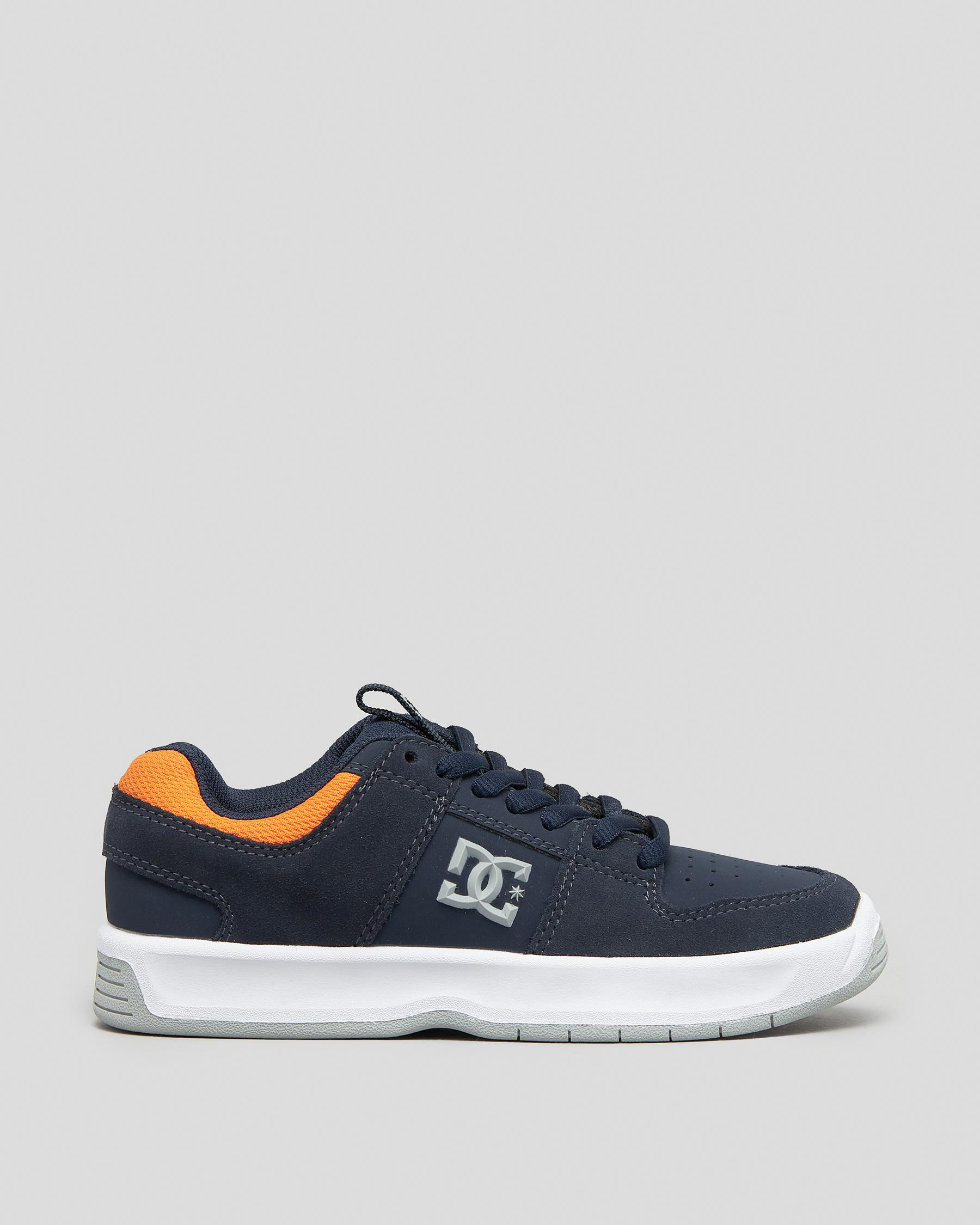 Shop DC Shoes Junior Boys' Lynx Zero Shoes In Grey/orange - Fast ...