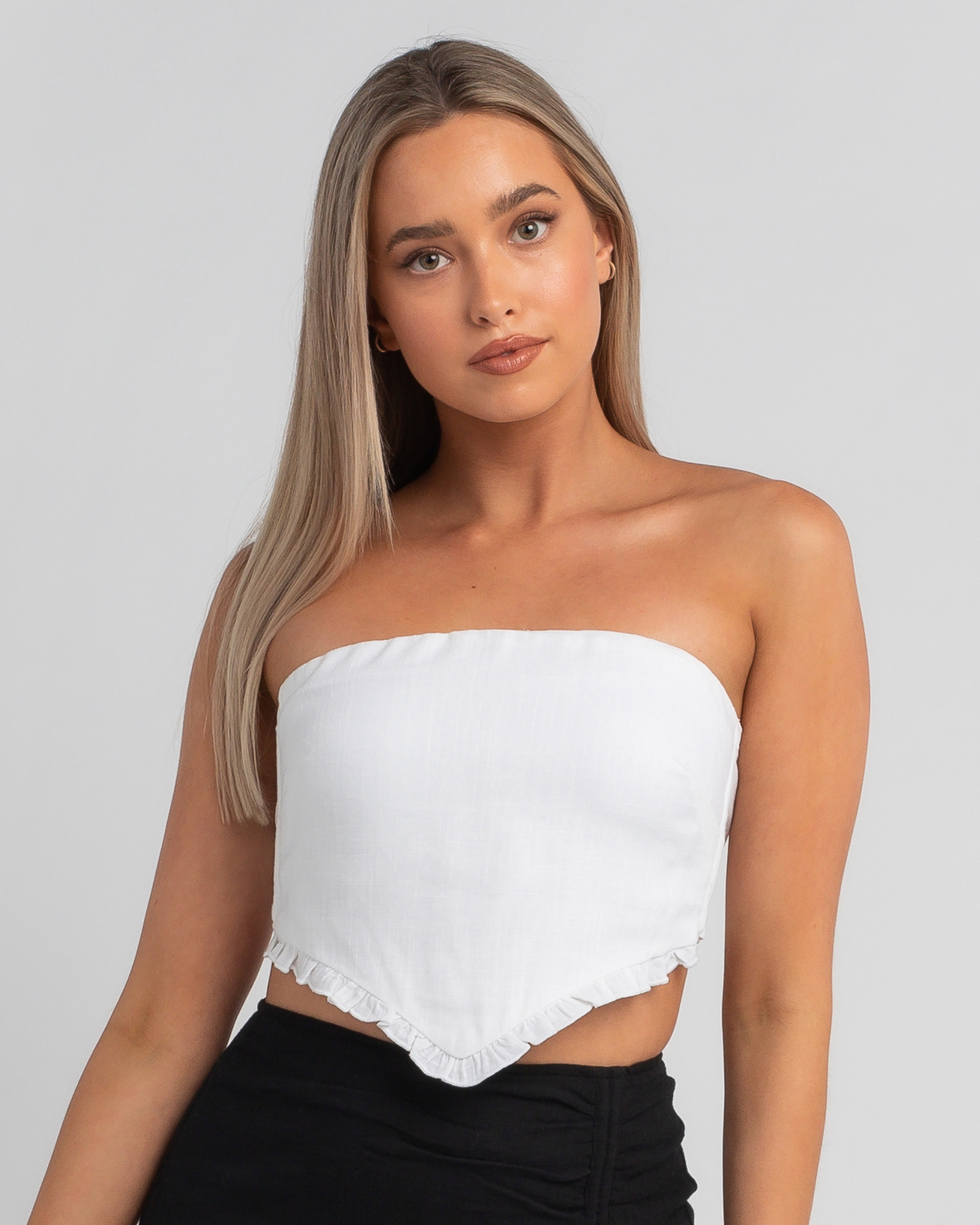 Shop Mooloola Firefly Tube Top In White - Fast Shipping & Easy Returns ...