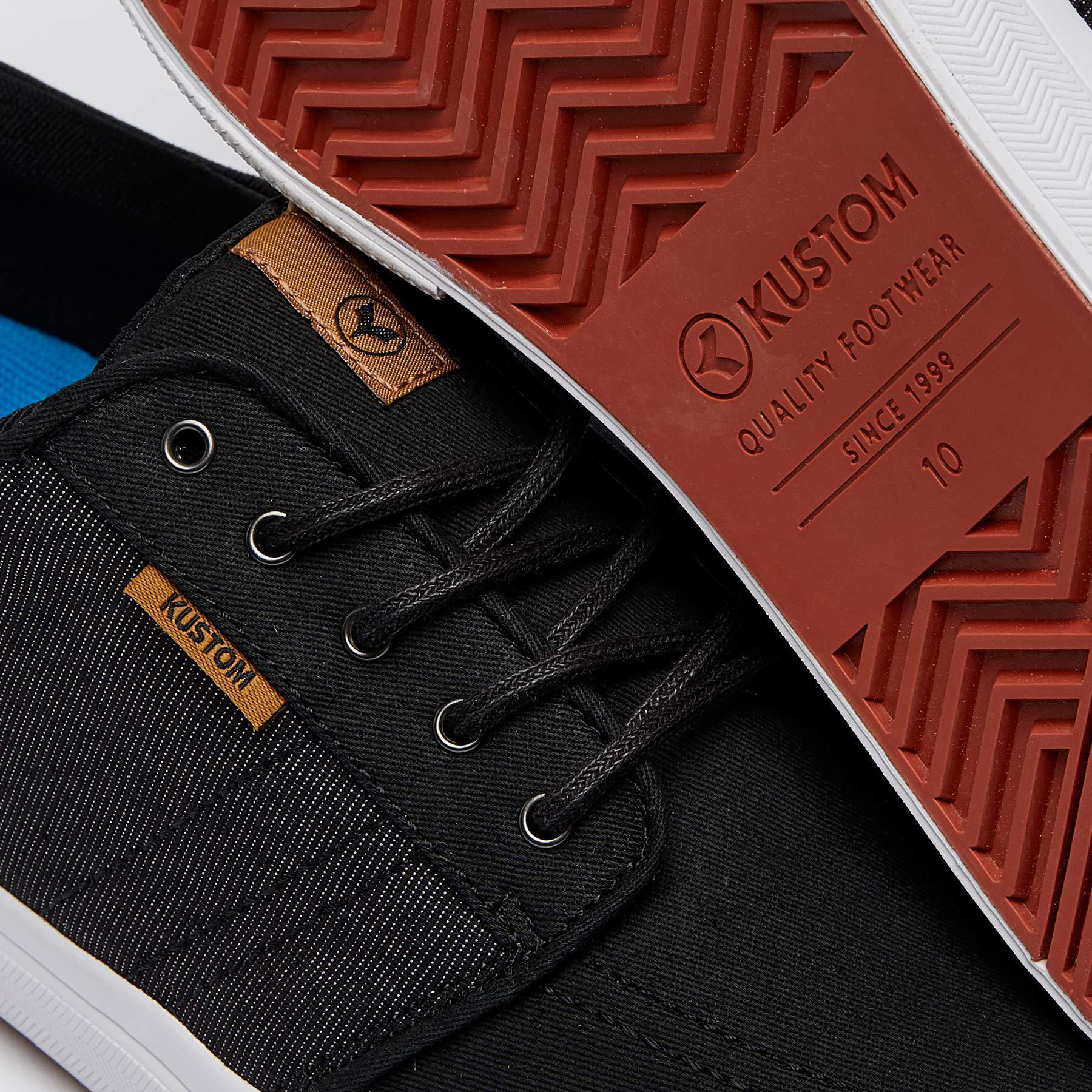 Shop Kustom Remark 2 Shoes In Black Mirco - Fast Shipping & Easy ...