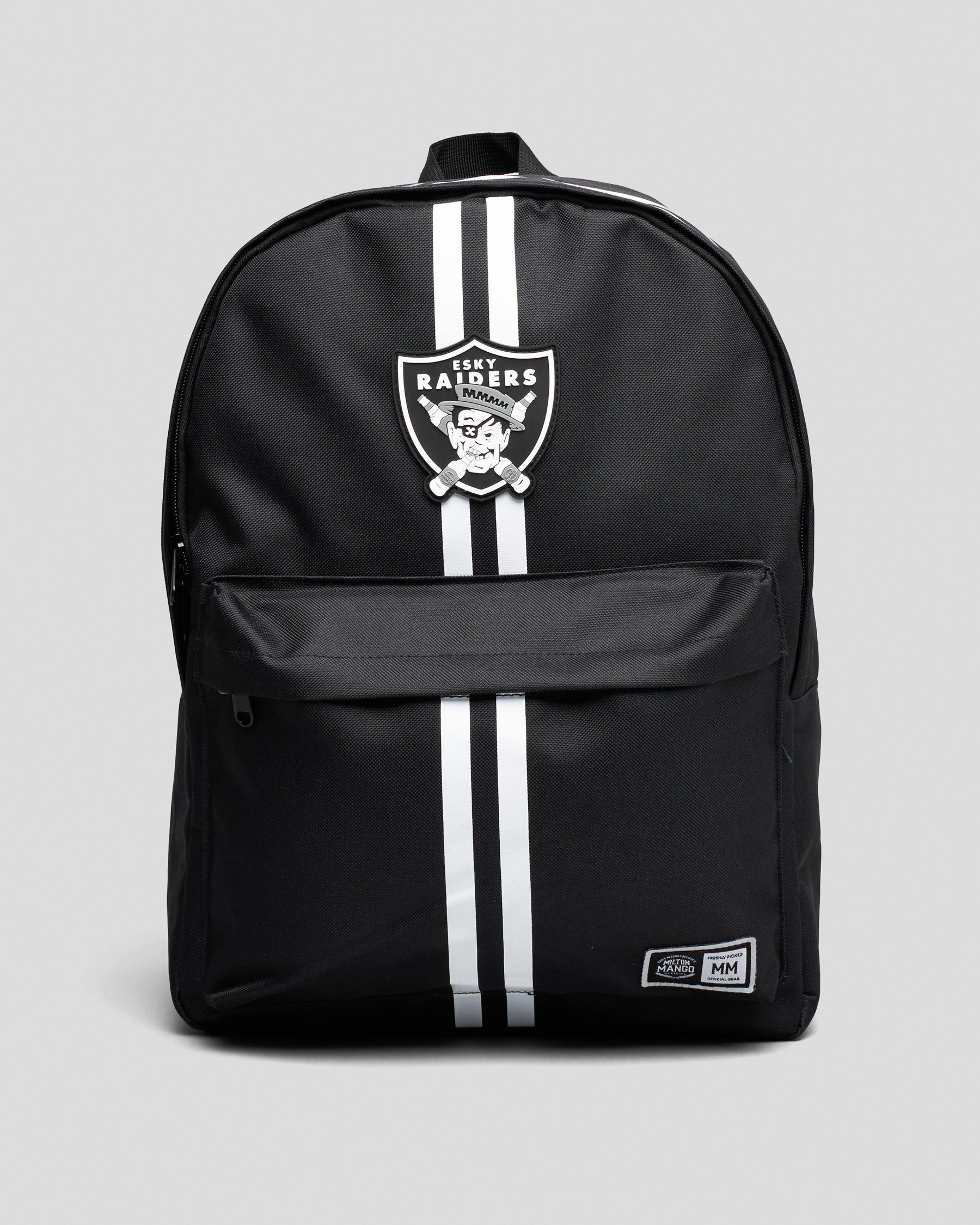 Shop Milton Mango Esky Raiders Backpack In Black - Fast Shipping & Easy ...