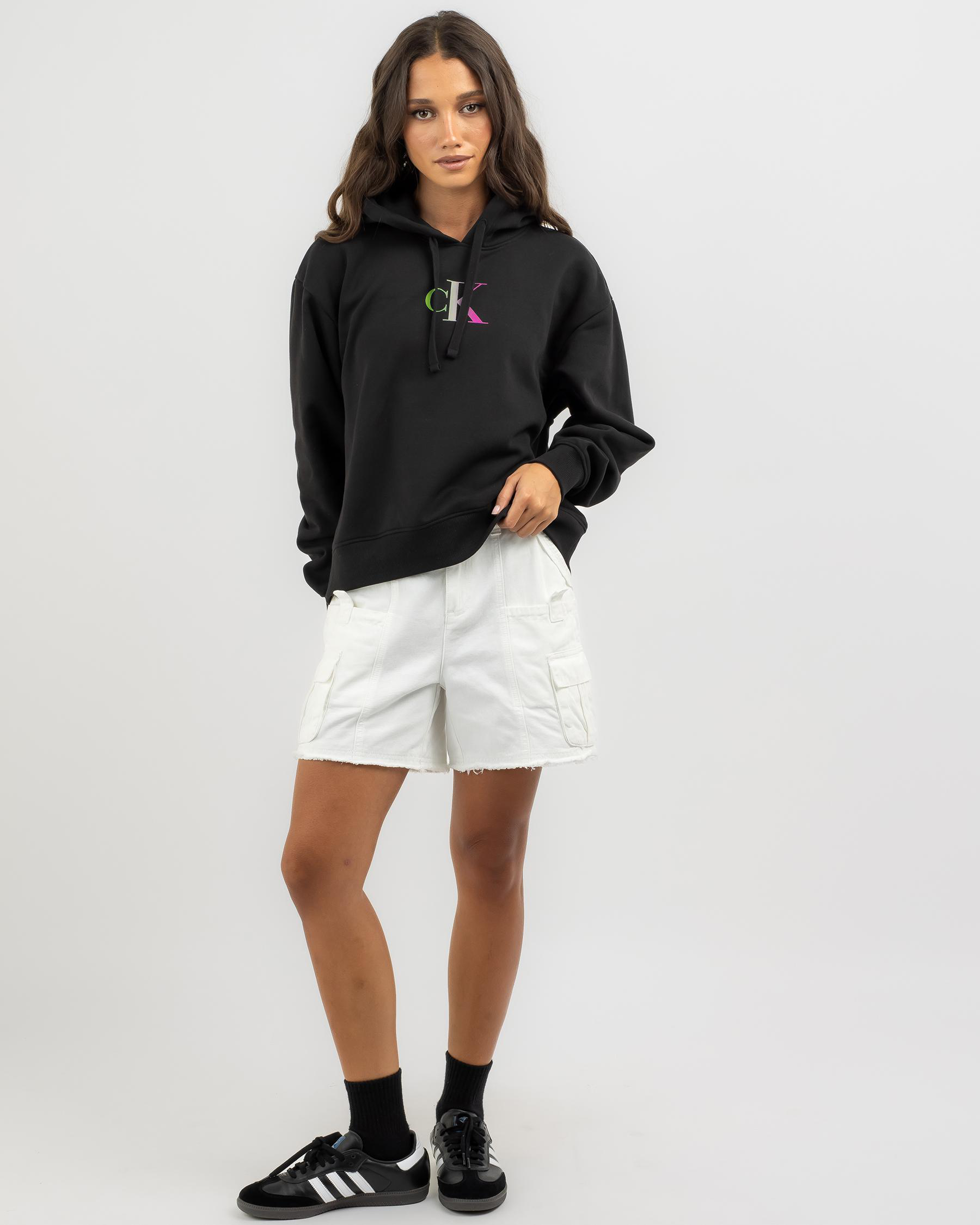 Shop Calvin Klein Gradient CK Hoodie In Ck Black - Fast Shipping & Easy ...