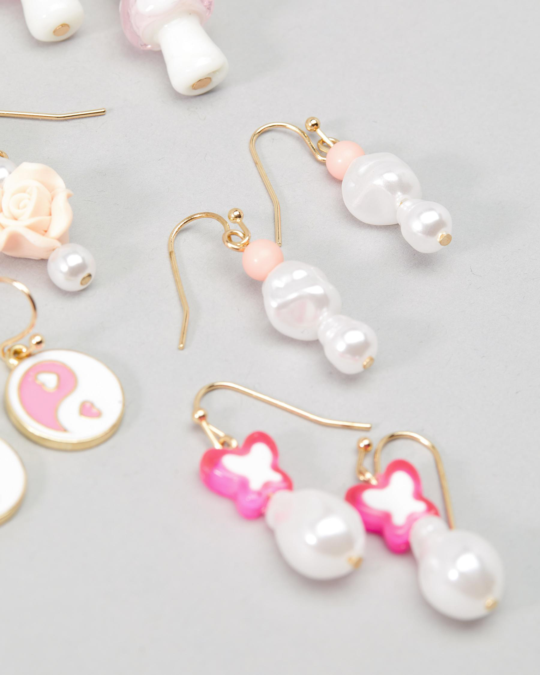 Shop Karyn In LA Myka Earring Pack In Pink - Fast Shipping & Easy ...