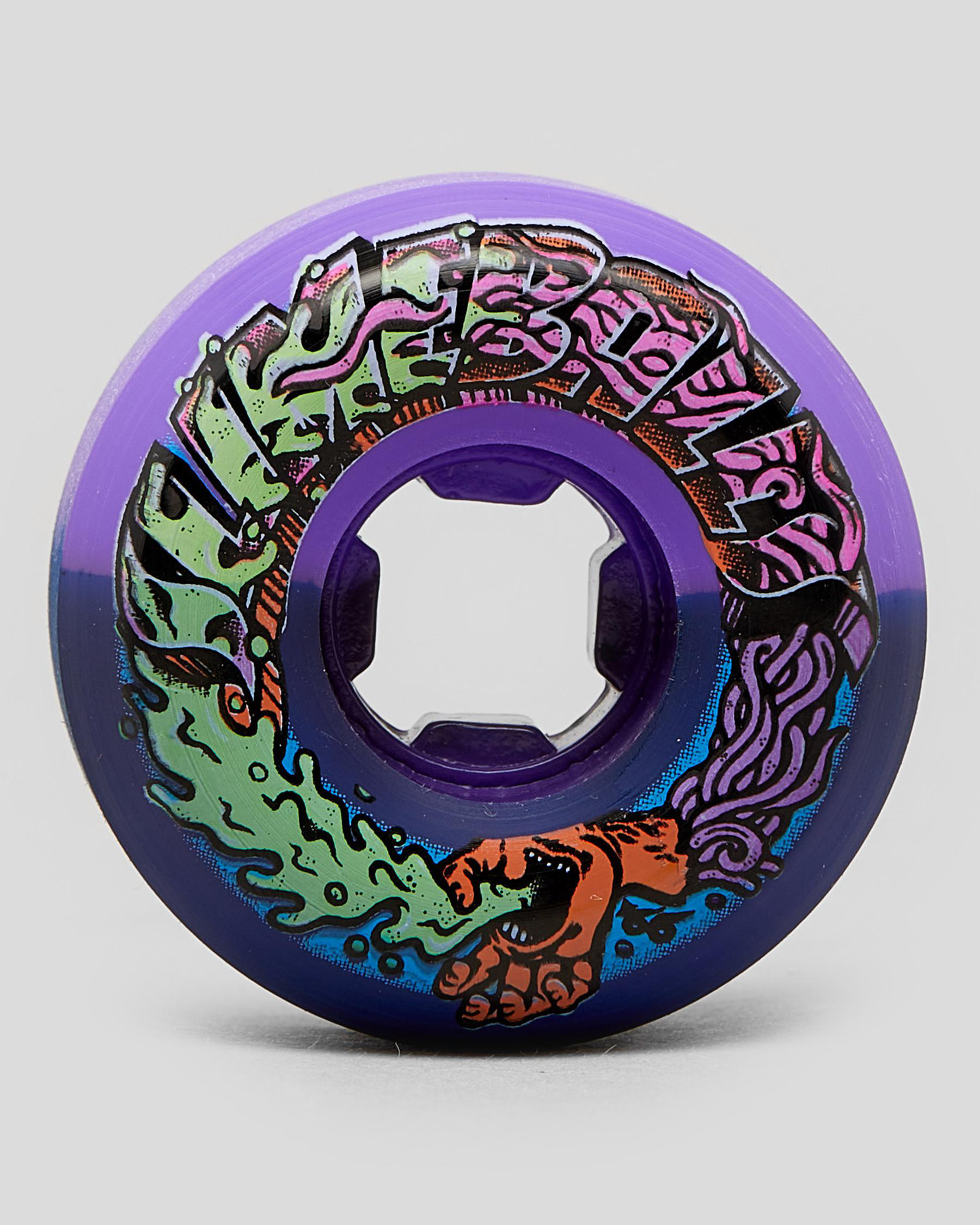 Shop Slimeball Greetings Speed Ball 53mm Skateboard Wheels In Purple ...