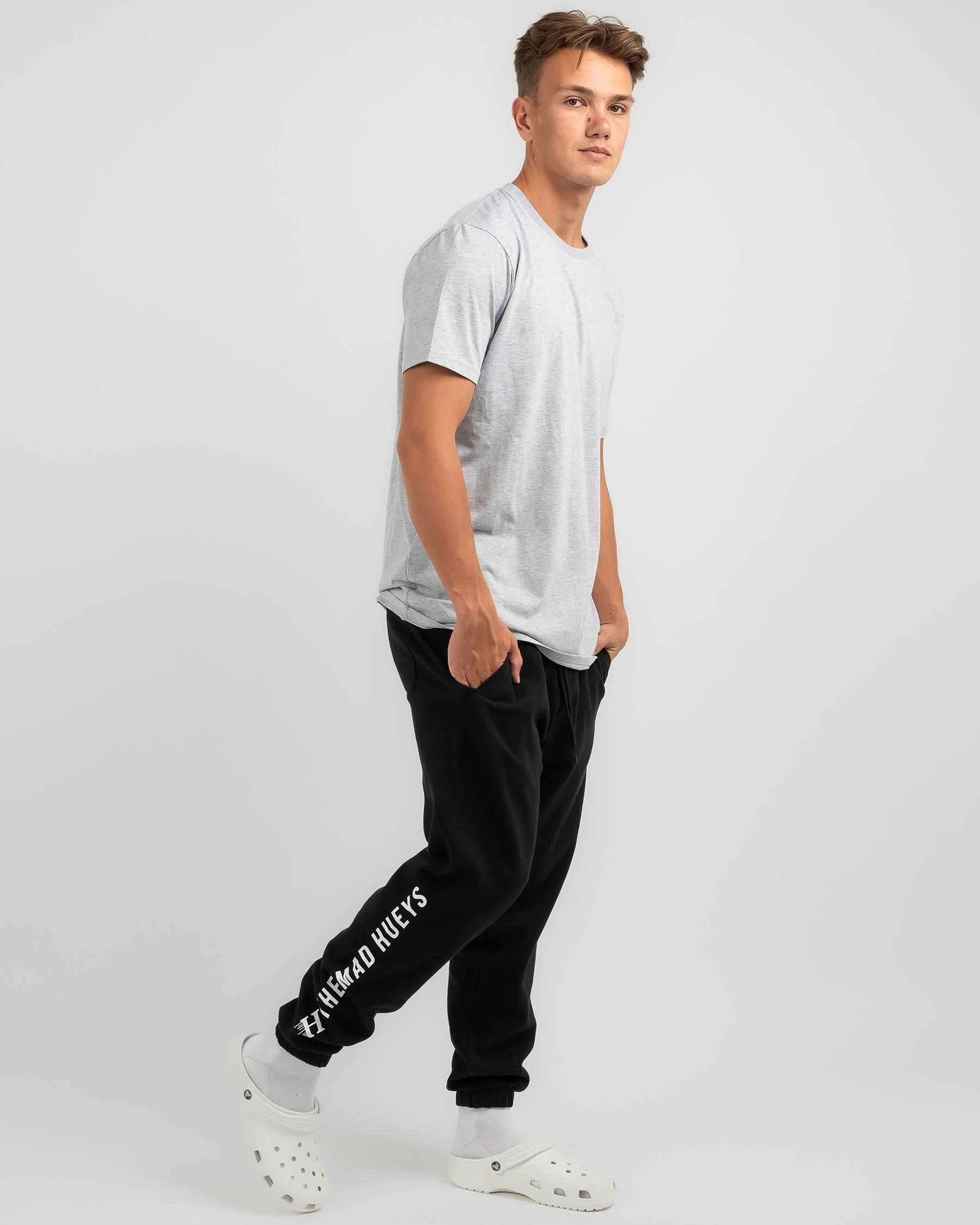 Shop The Mad Hueys Hueys H Series Track Pants In Black - Fast Shipping ...