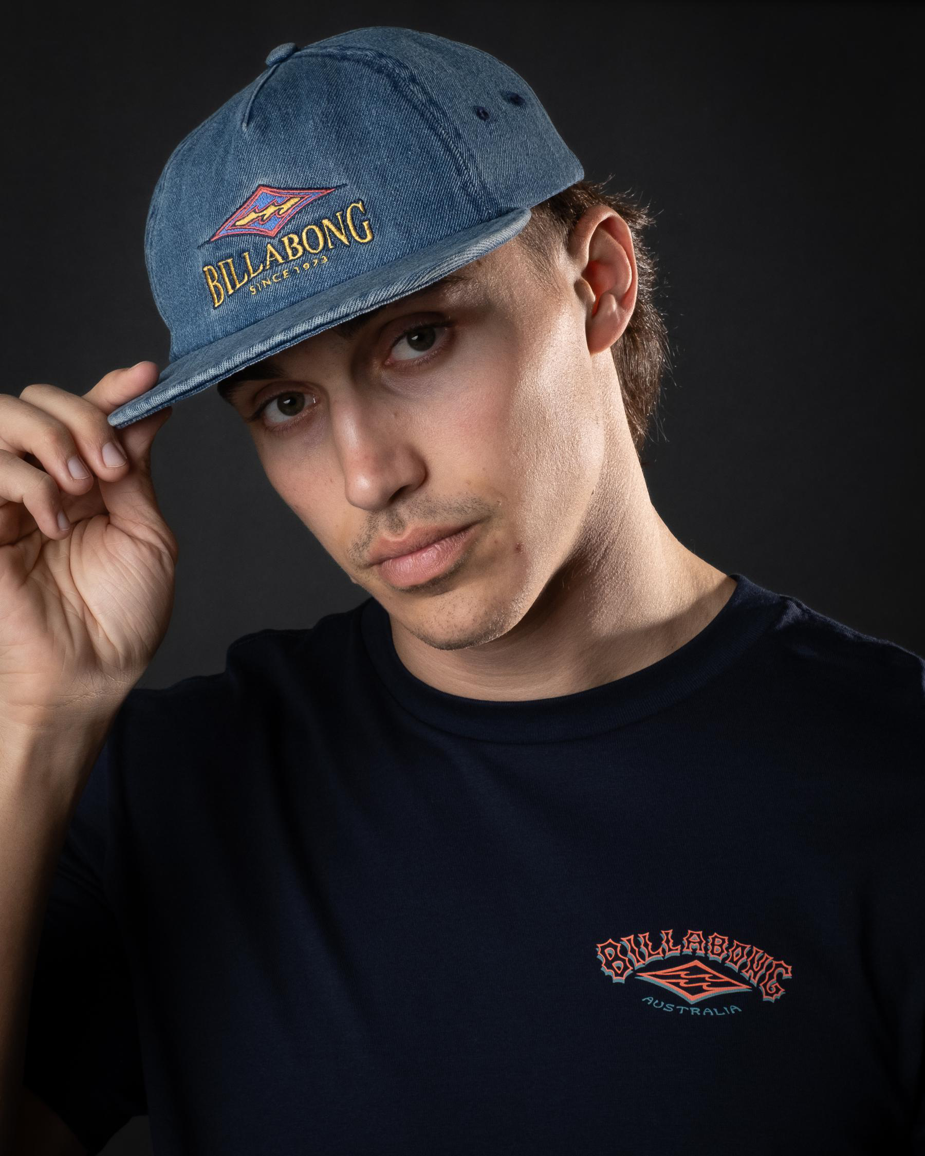 Shop Billabong Heritage Snapback Cap In Indigo - Fast Shipping & Easy ...