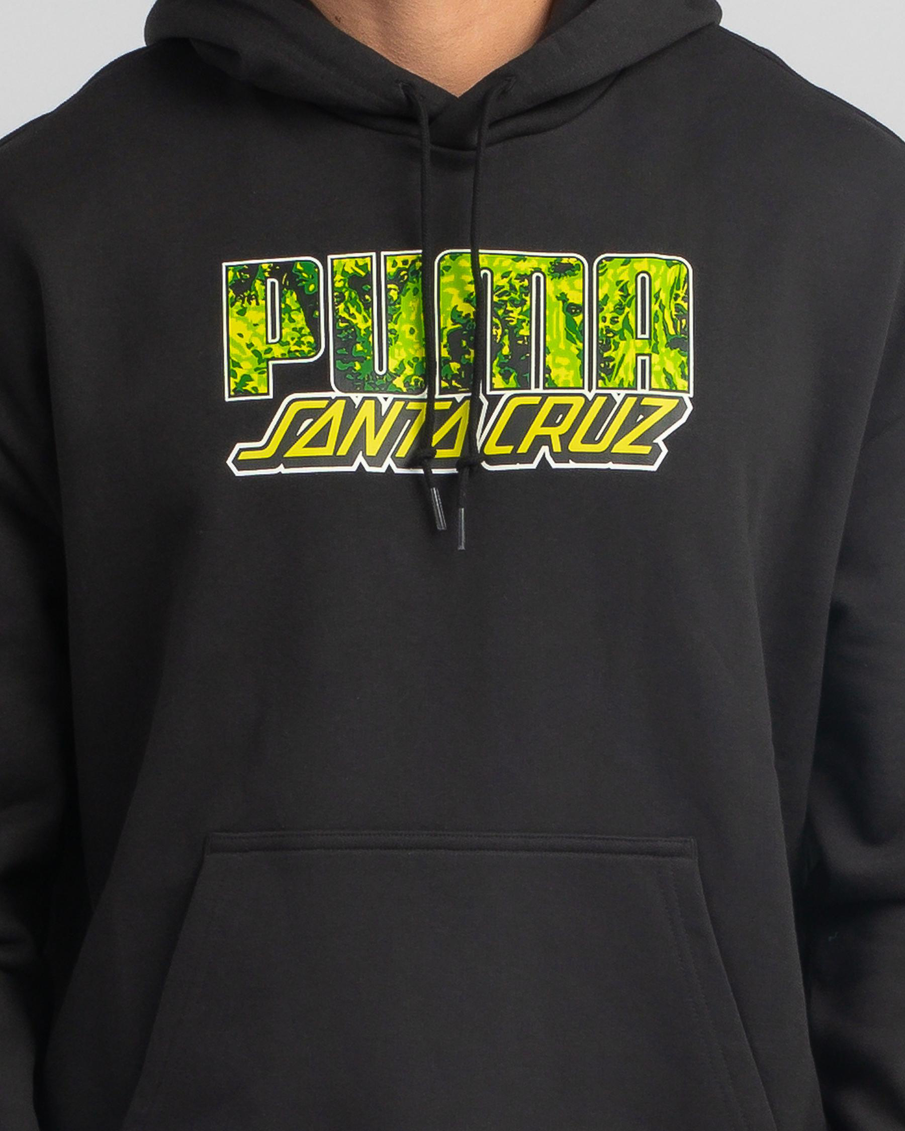 Shop Puma Puma X Santa Cruz Hoodie In Puma Black - Fast Shipping & Easy ...