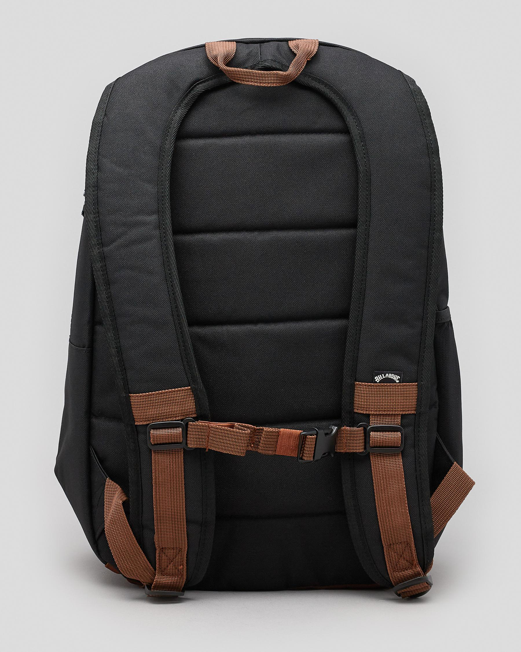Shop Billabong Norfolk Backpack In Black/tan - Fast Shipping & Easy ...