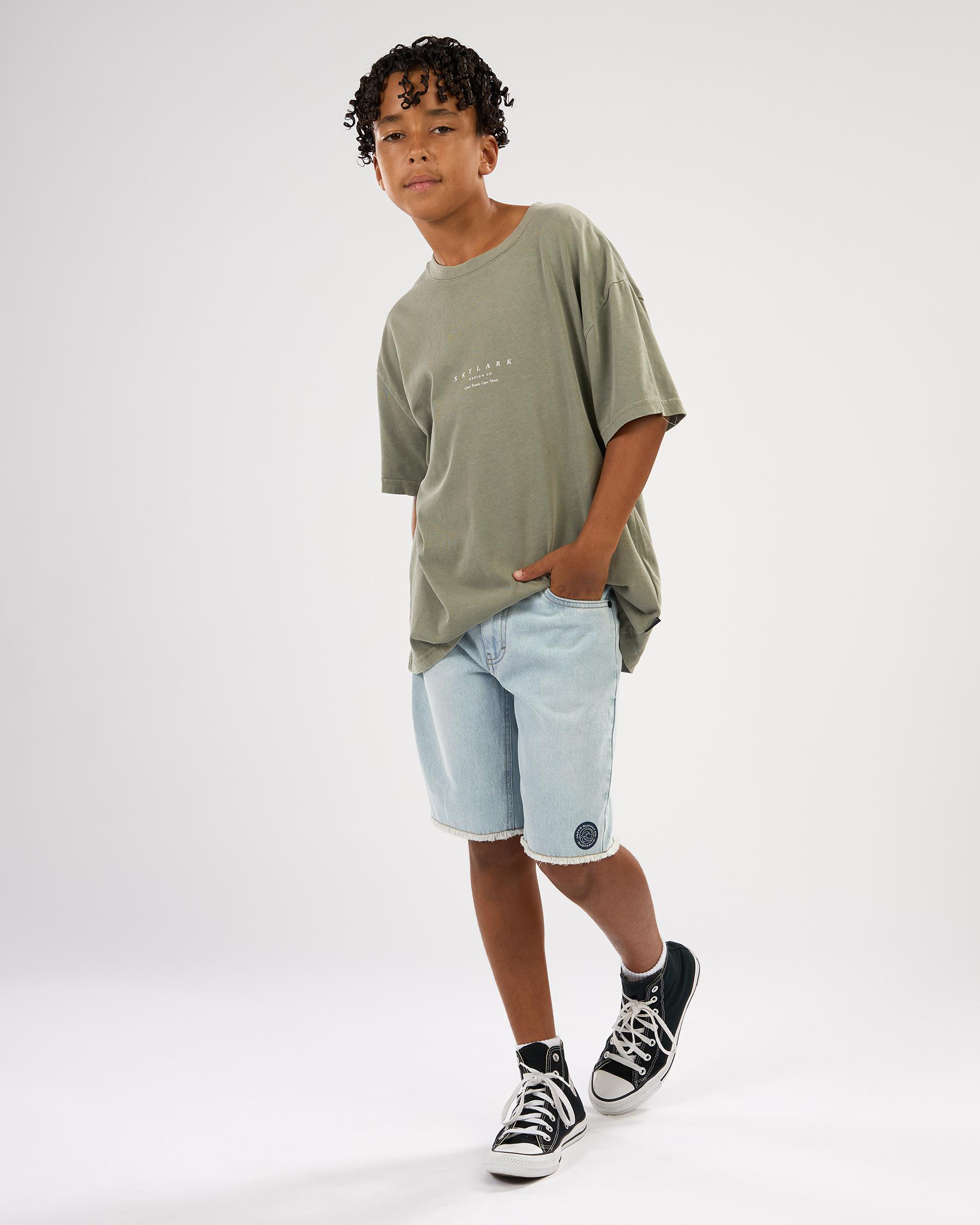 Shop Jacks Boys' Classify Denim Shorts In Lt Blue - Fast Shipping ...