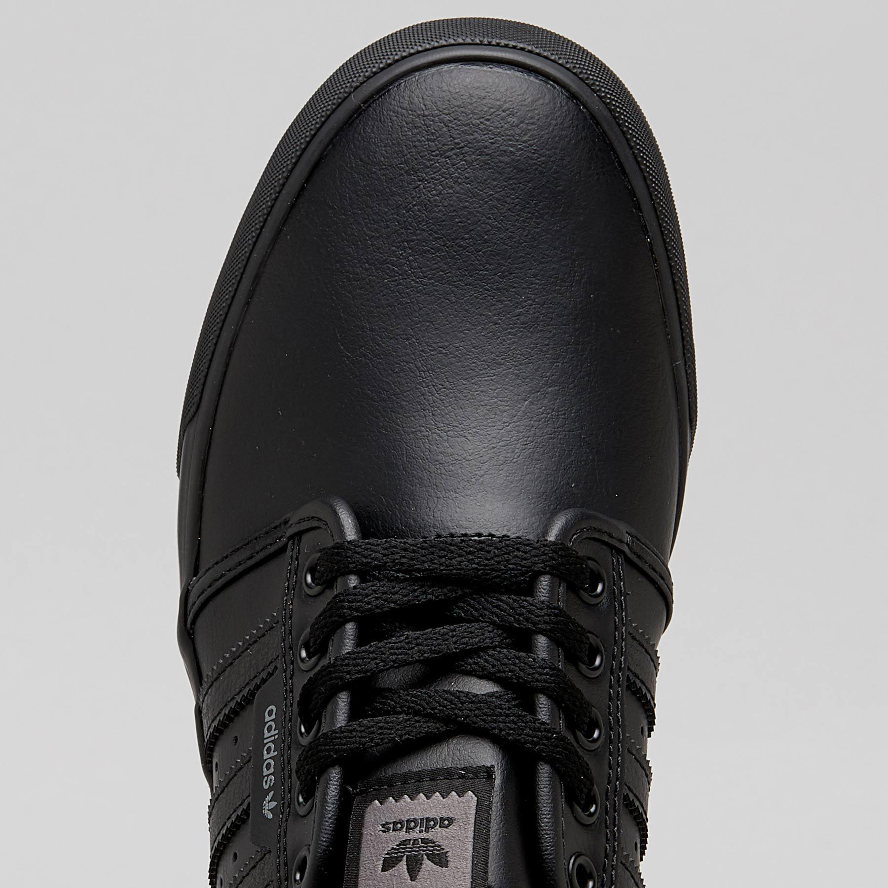 Shop adidas Womens Seeley Shoes In Black Leather - Fast Shipping & Easy ...