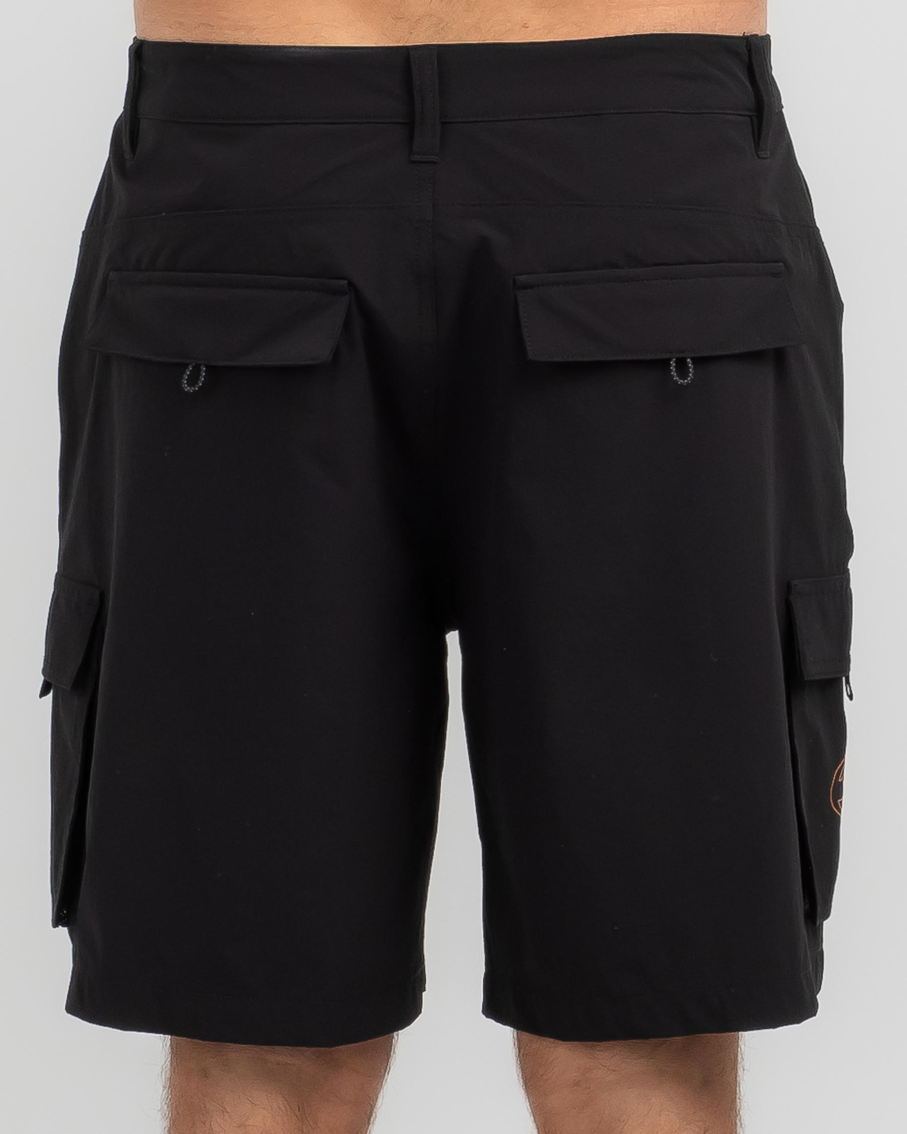 Shop Quiksilver Equalizer Walk Shorts In Black - Fast Shipping & Easy ...