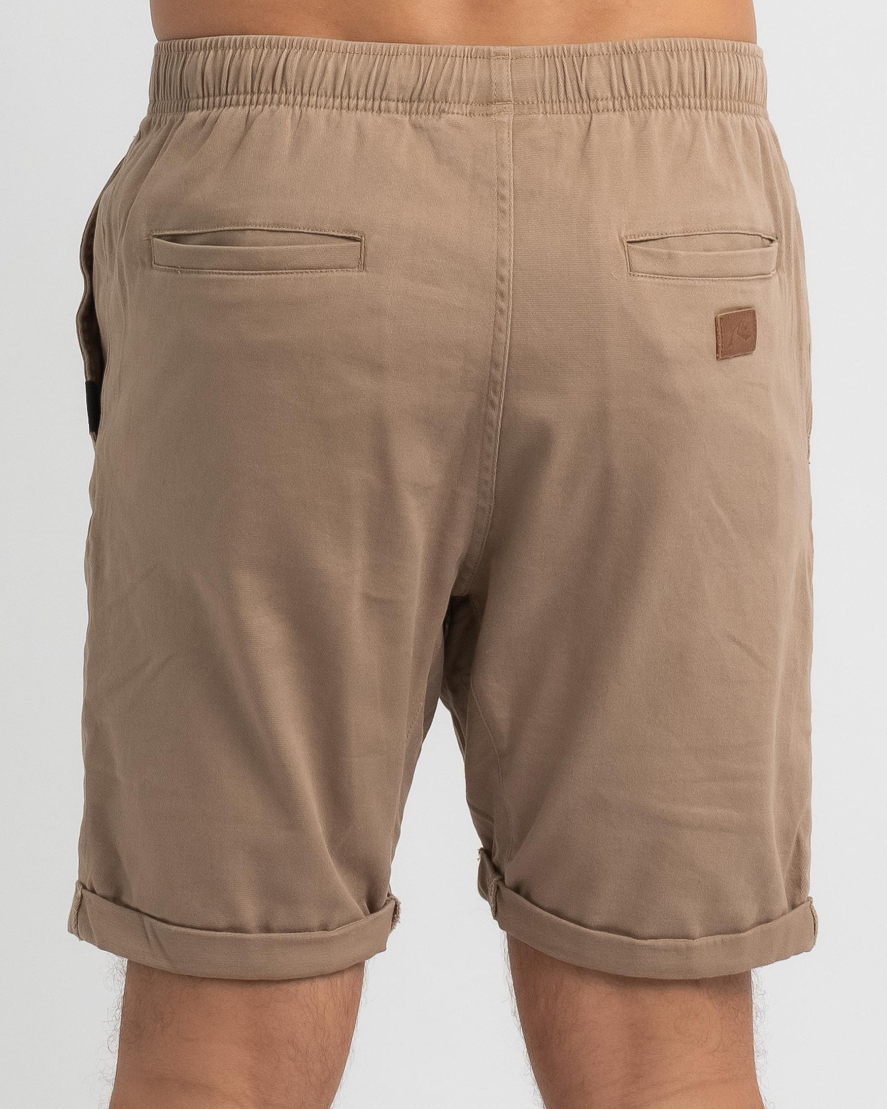 Shop Rusty Hooked On Shorts In Chestnut - Fast Shipping & Easy Returns ...