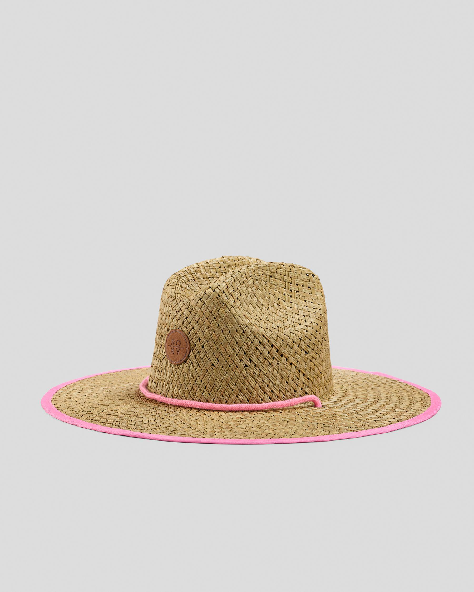 Roxy Girls' Pina To My Colada Solid Panama Hat In Pink Cosmos - FREE ...