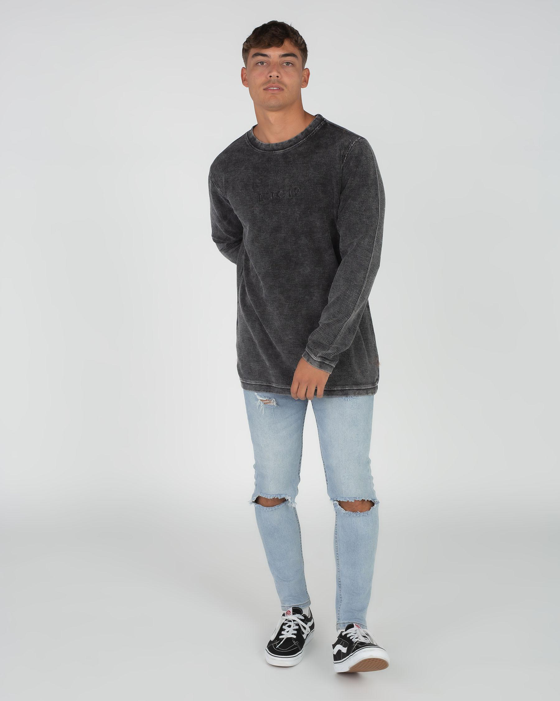 Shop Lucid Ingrain Long Sleeve T-Shirt In Black - Fast Shipping & Easy ...