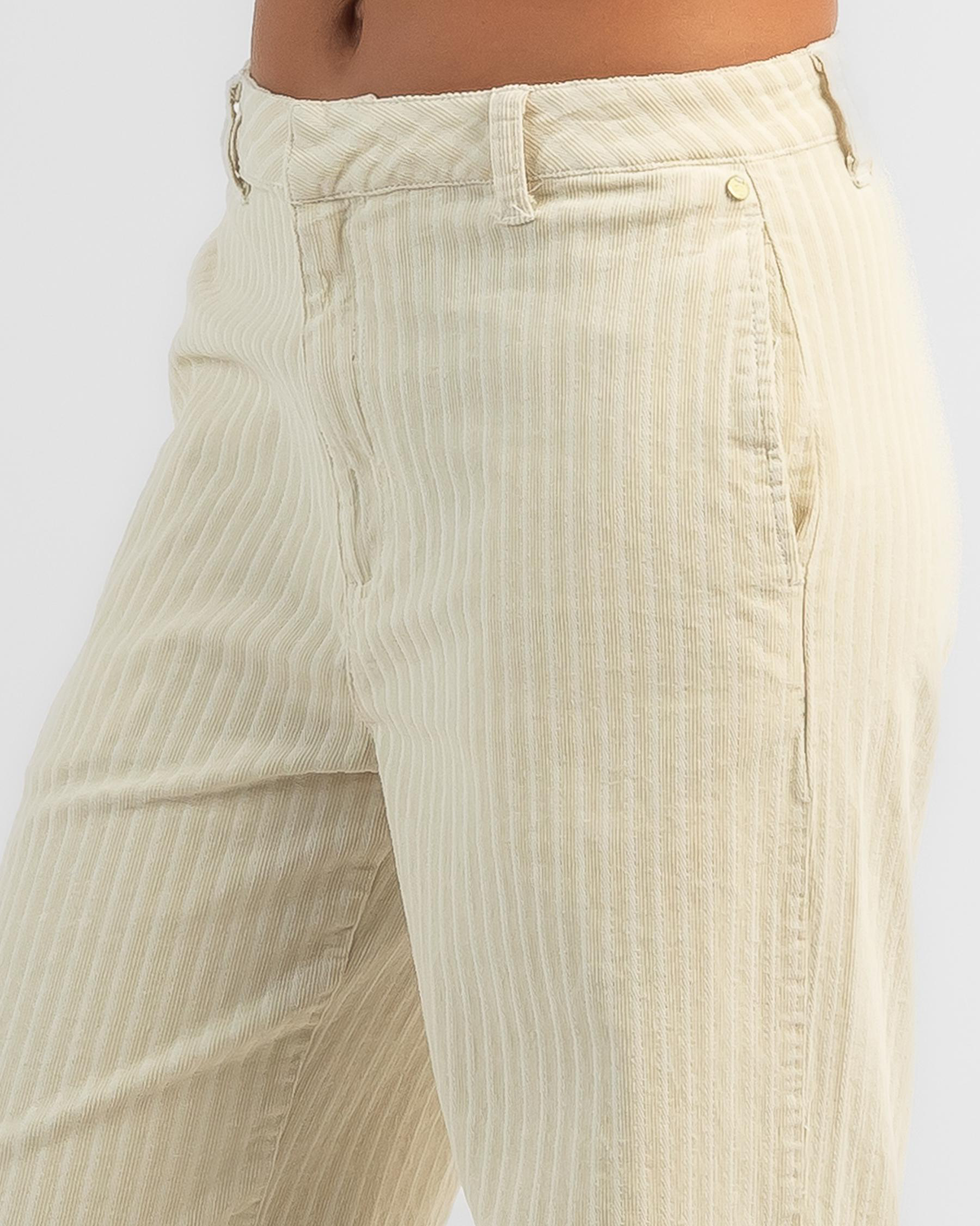 Shop Rusty Amanda Cord Pants In Beach Sand - Fast Shipping & Easy ...