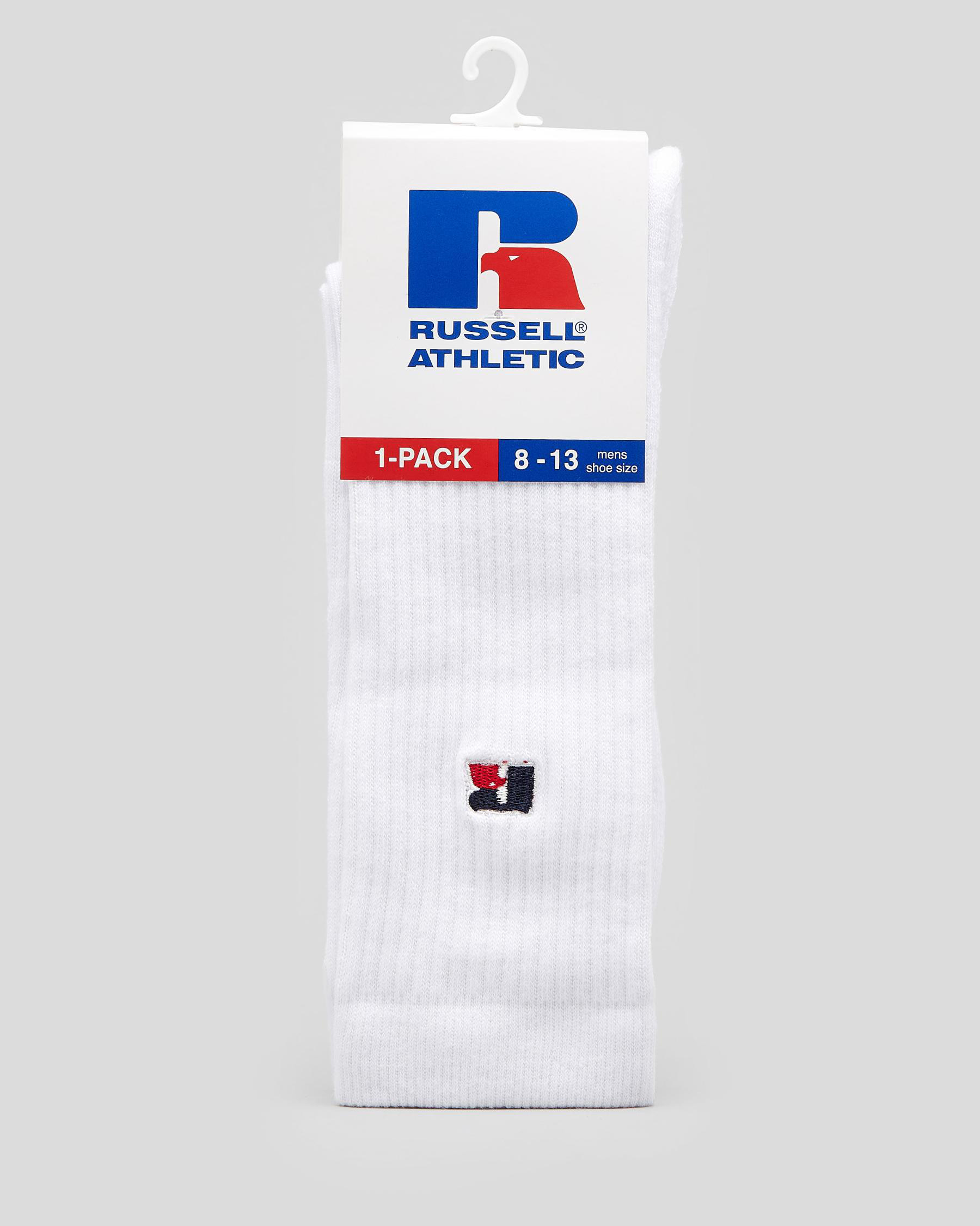 Russell Athletic Russell Athletic Essential Singles Socks In White ...