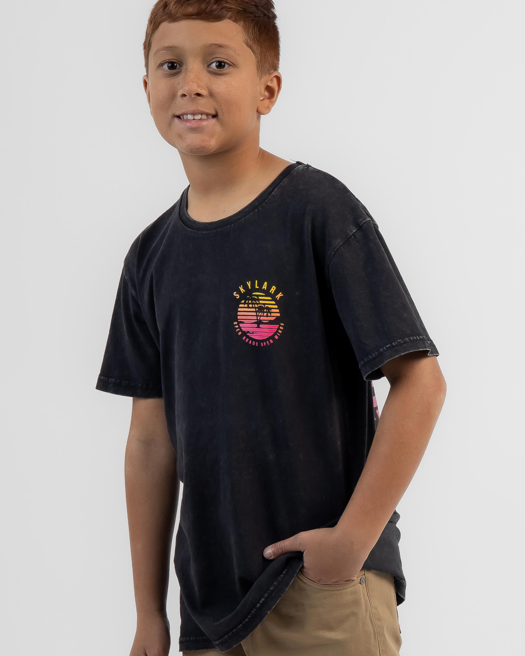 Shop Skylark Boys' Meander T-Shirt In Black Acid - Fast Shipping & Easy ...