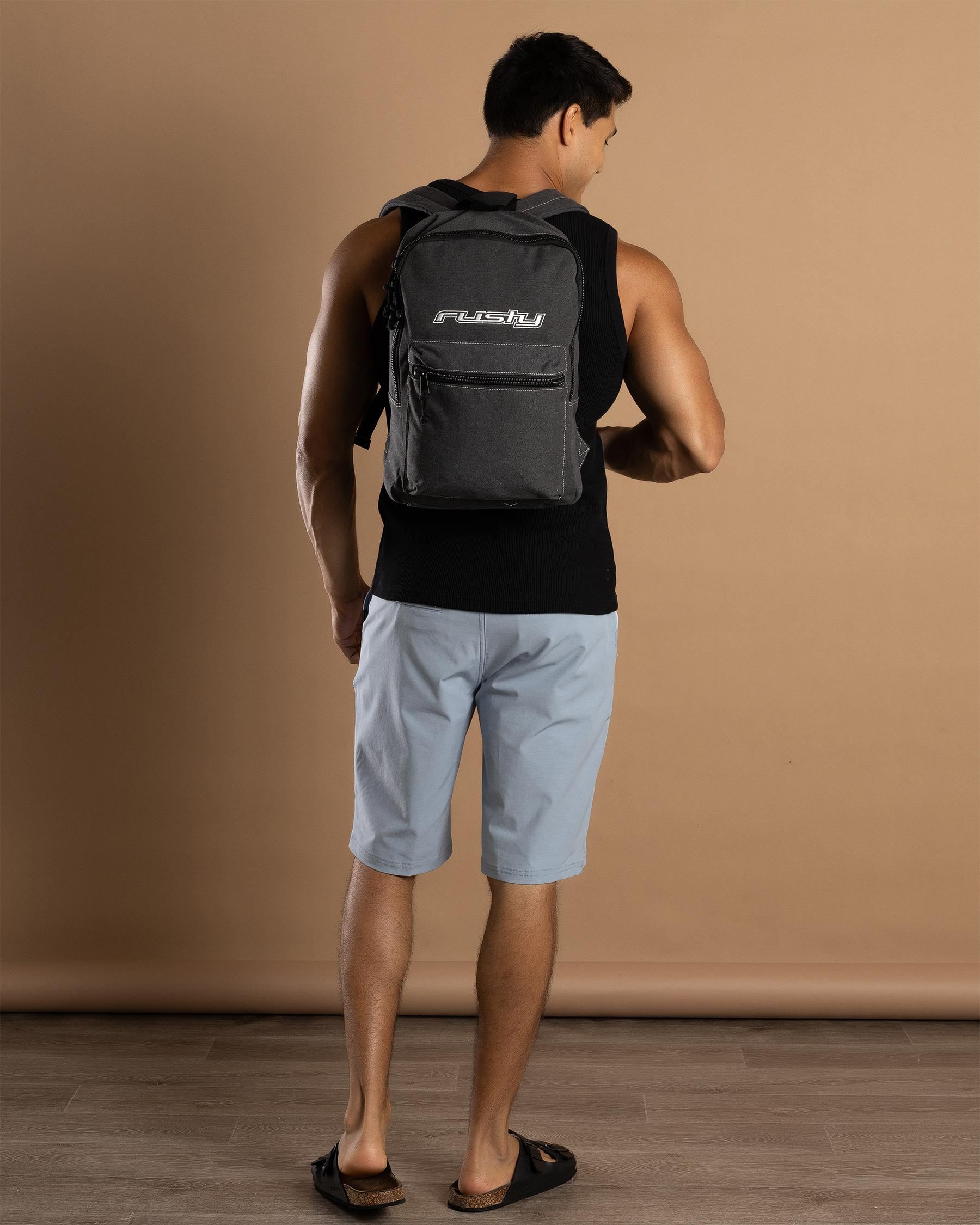 Shop Rusty Road Trip Backpack In Black - Fast Shipping & Easy Returns ...