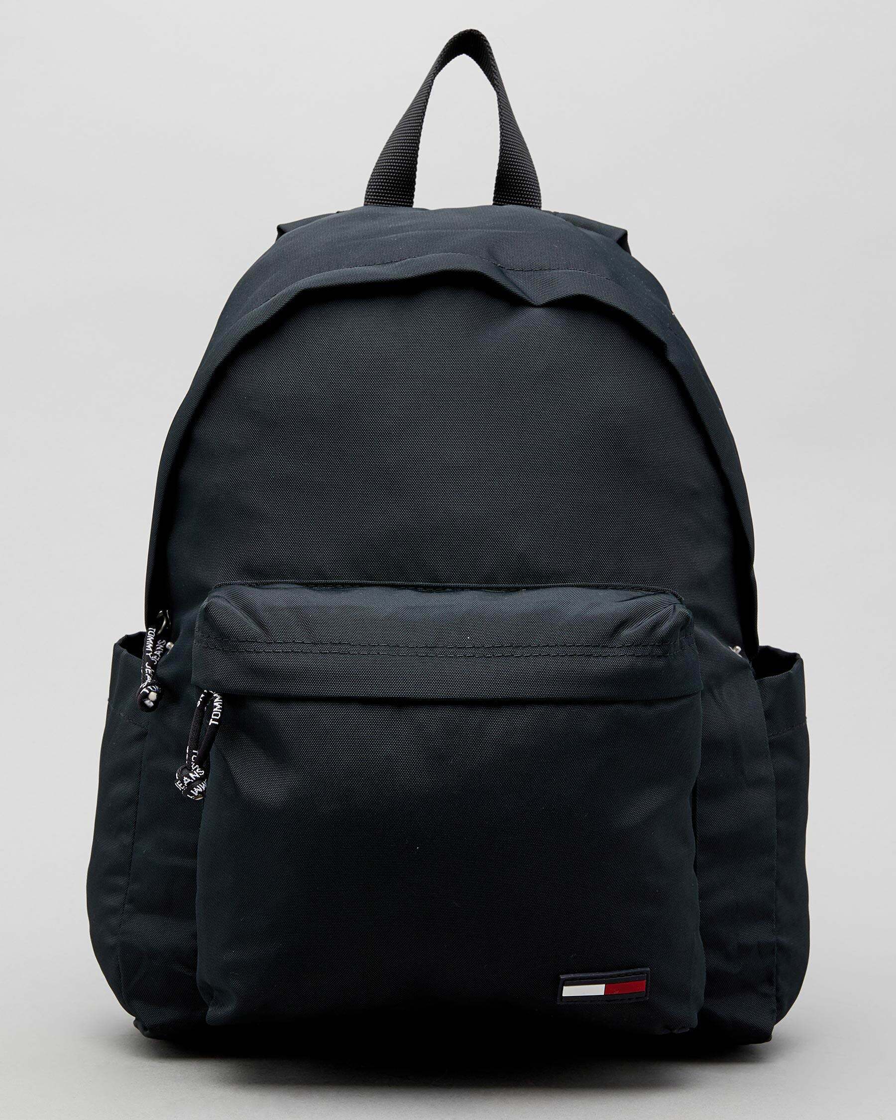 Shop Tommy Hilfiger Campus Boy Backpack In Black - Fast Shipping & Easy ...