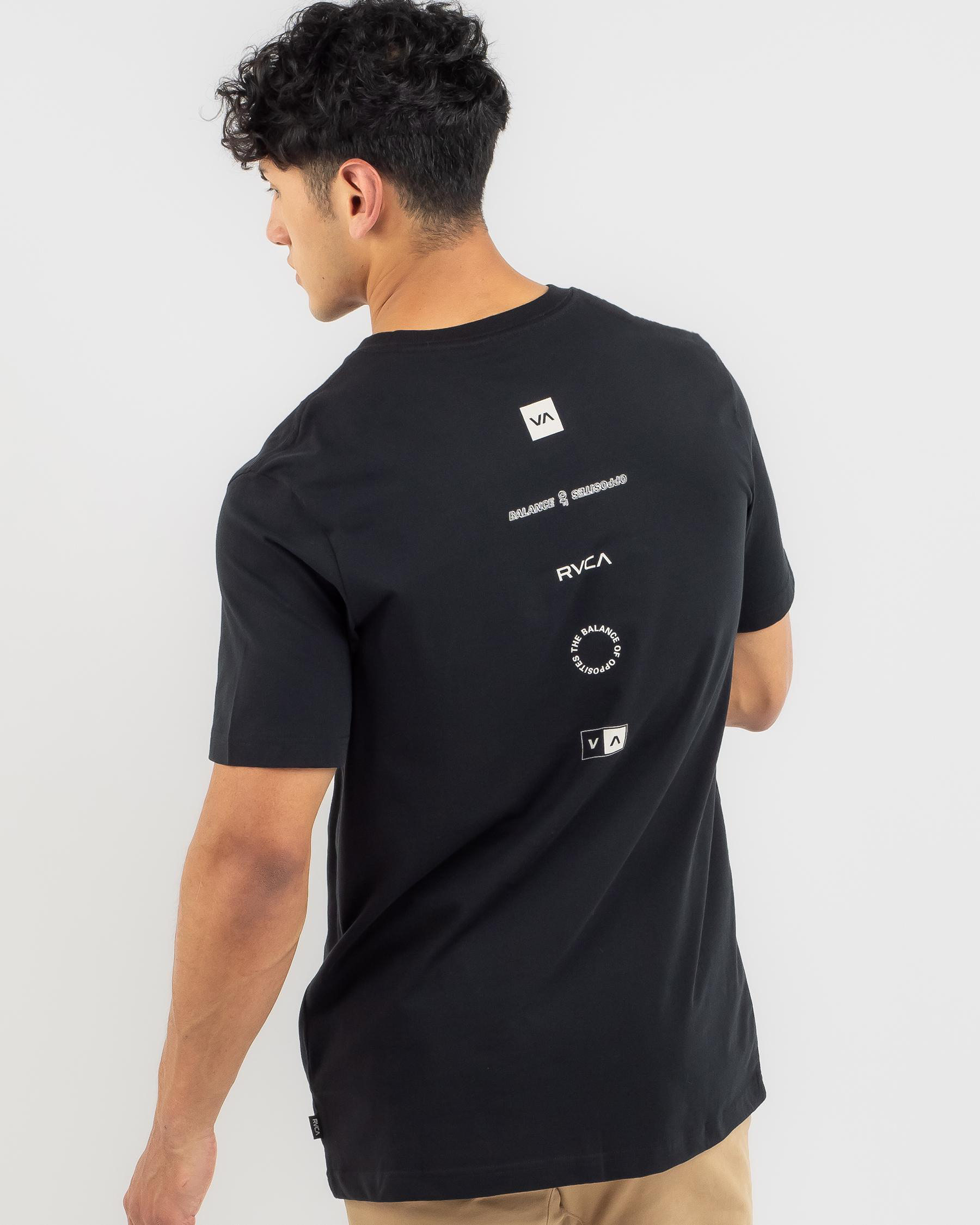 Shop RVCA Upside T-Shirt In Black - Fast Shipping & Easy Returns - City ...