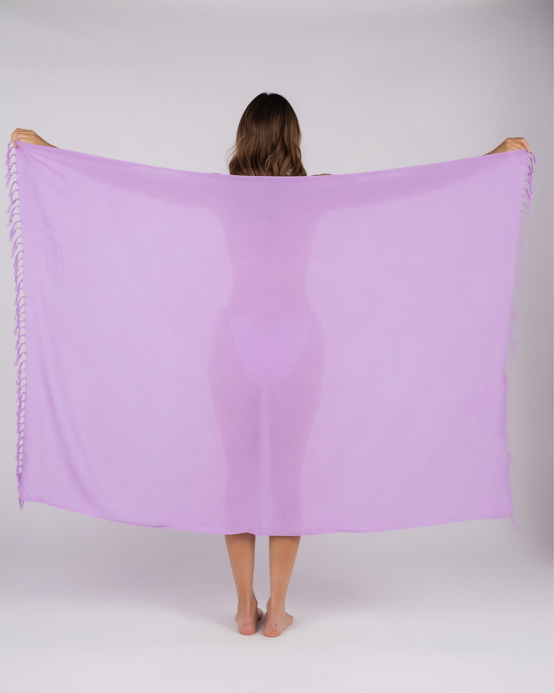 Shop Topanga Plain Sarong In Lilac - Fast Shipping & Easy Returns ...