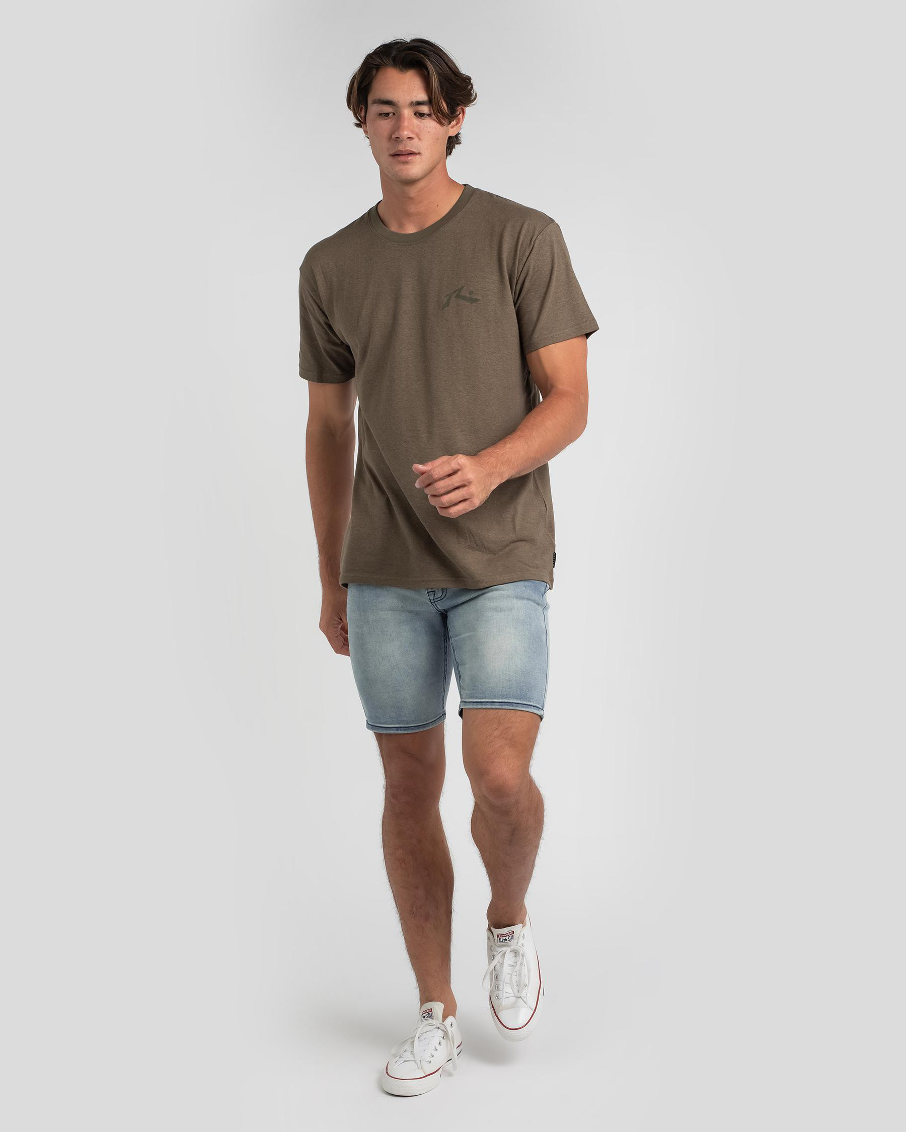 Shop Rusty One Hit Hemp T-Shirt In Gravel - Fast Shipping & Easy ...