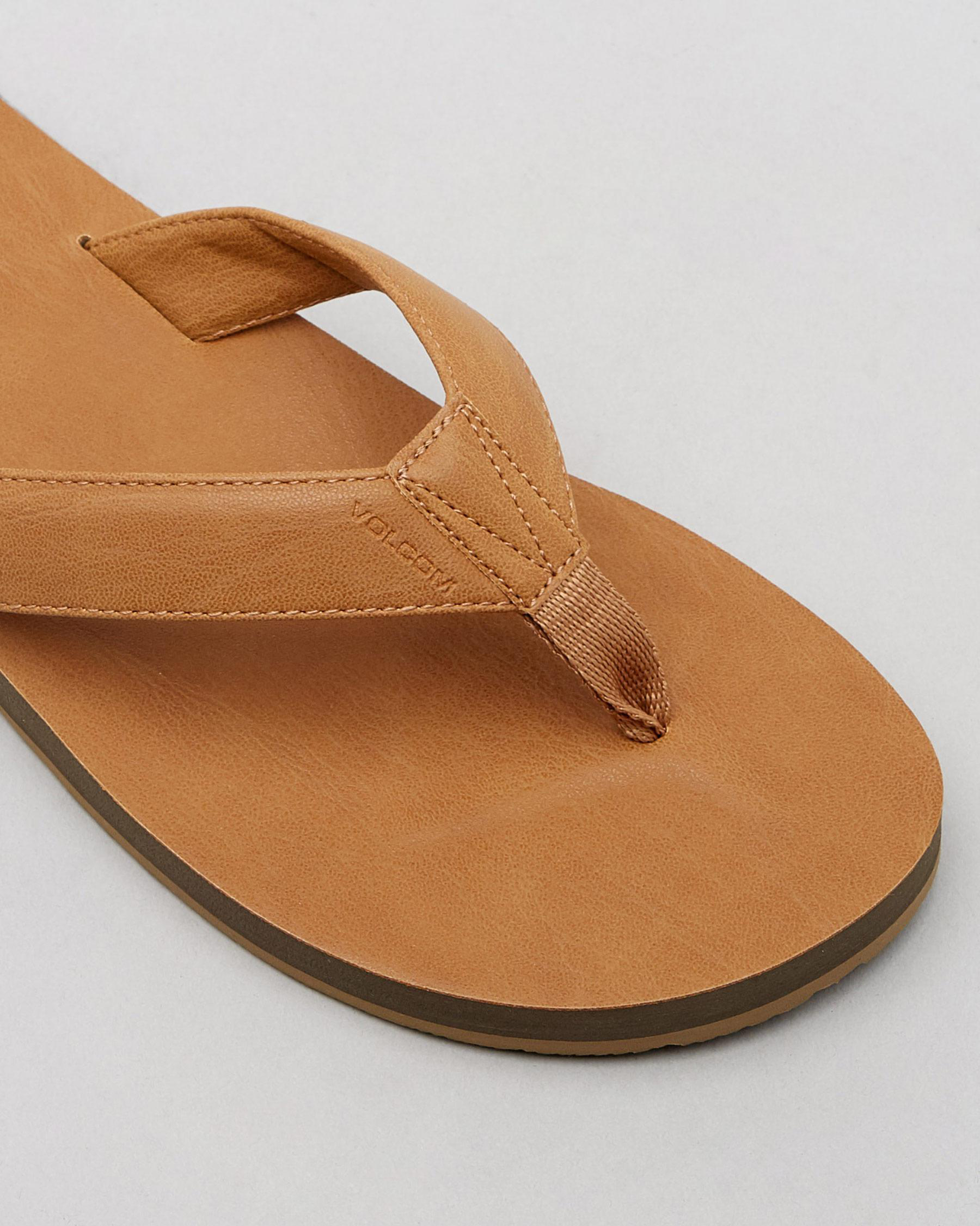 Shop Volcom Fathom Sandals In Khaki - Fast Shipping & Easy Returns ...