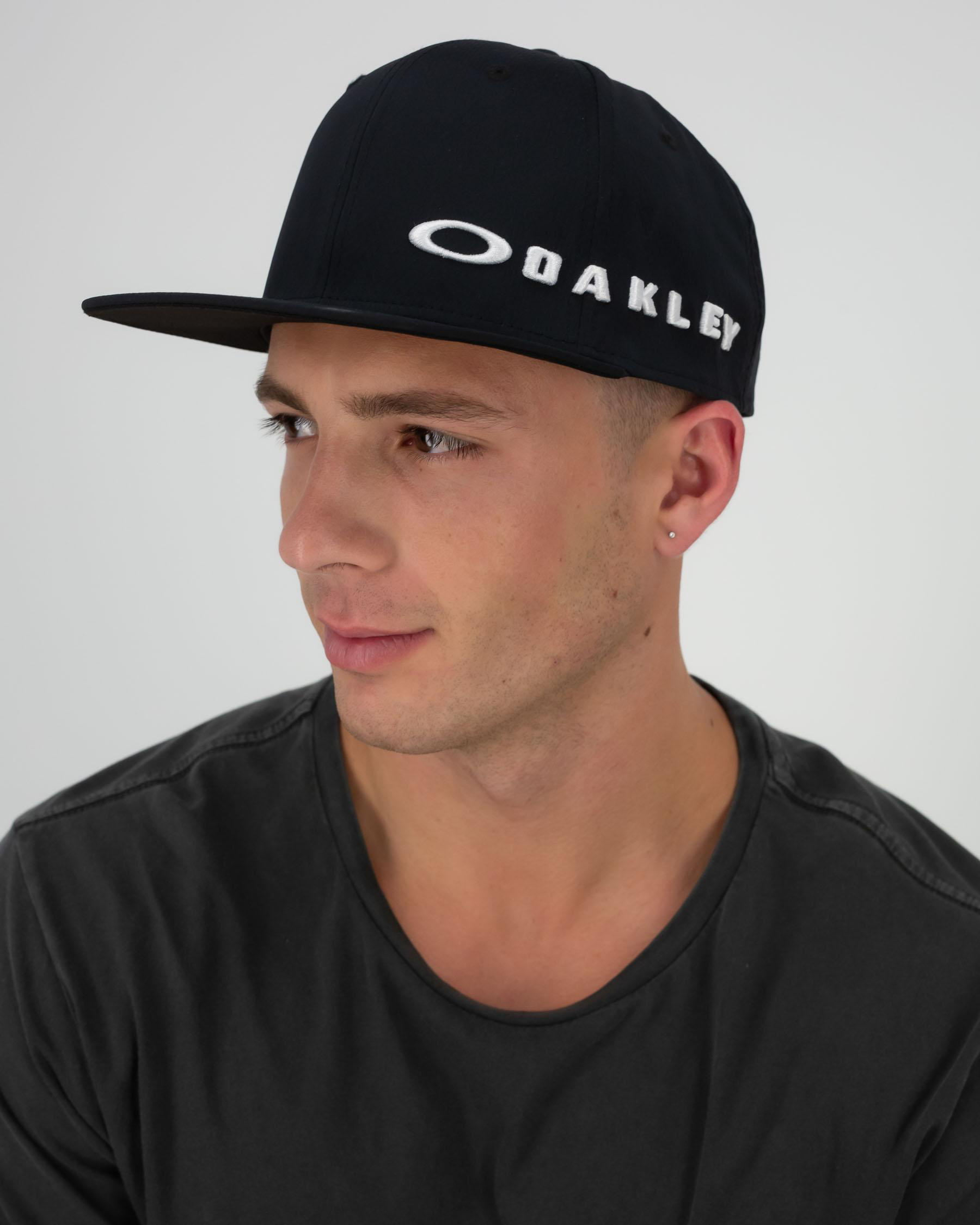 Shop Oakley BG Side Logo 12.0 Cap In Blackout - Fast Shipping & Easy ...