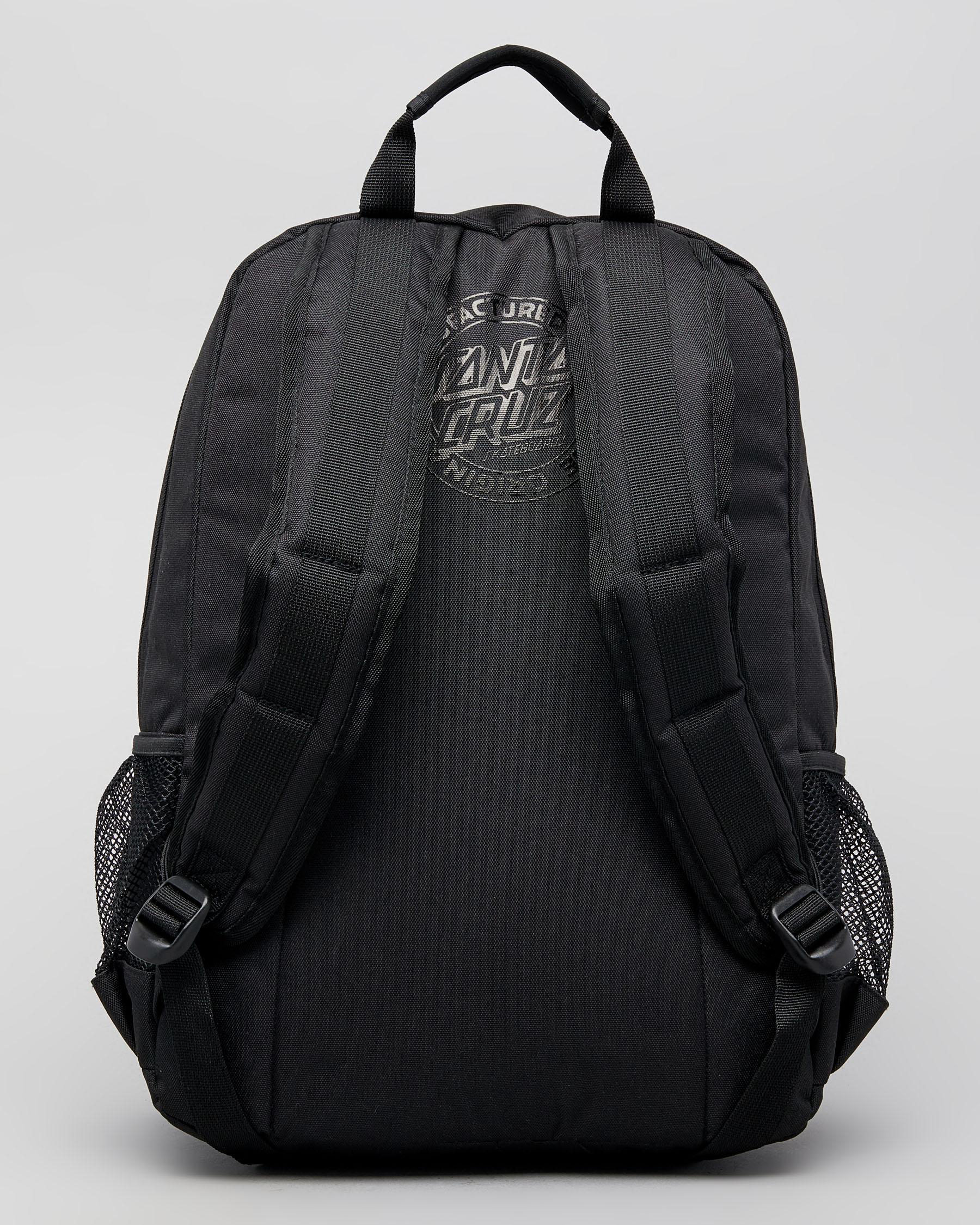 Shop Santa Cruz Rad Dot Backpack In Black - Fast Shipping & Easy ...