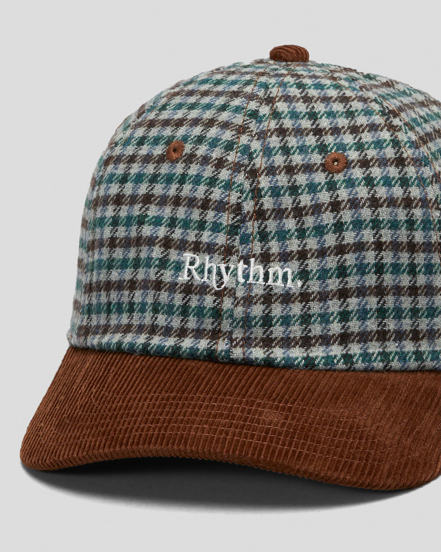 Shop Rhythm Essential Check Cap In Pacific - Fast Shipping & Easy ...
