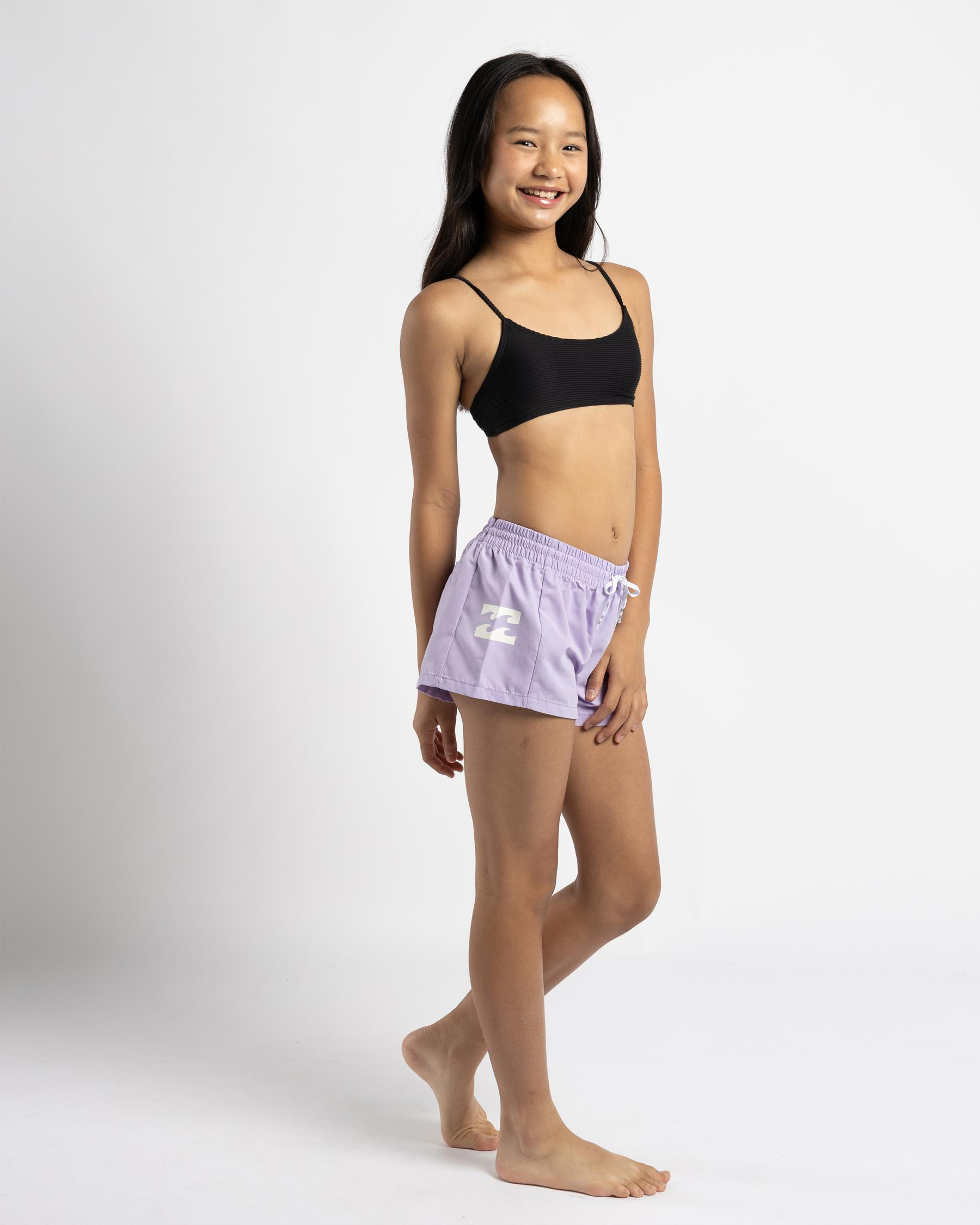 Shop Billabong Girls' Heat Wave Board Shorts In Lilac Breeze - Fast ...