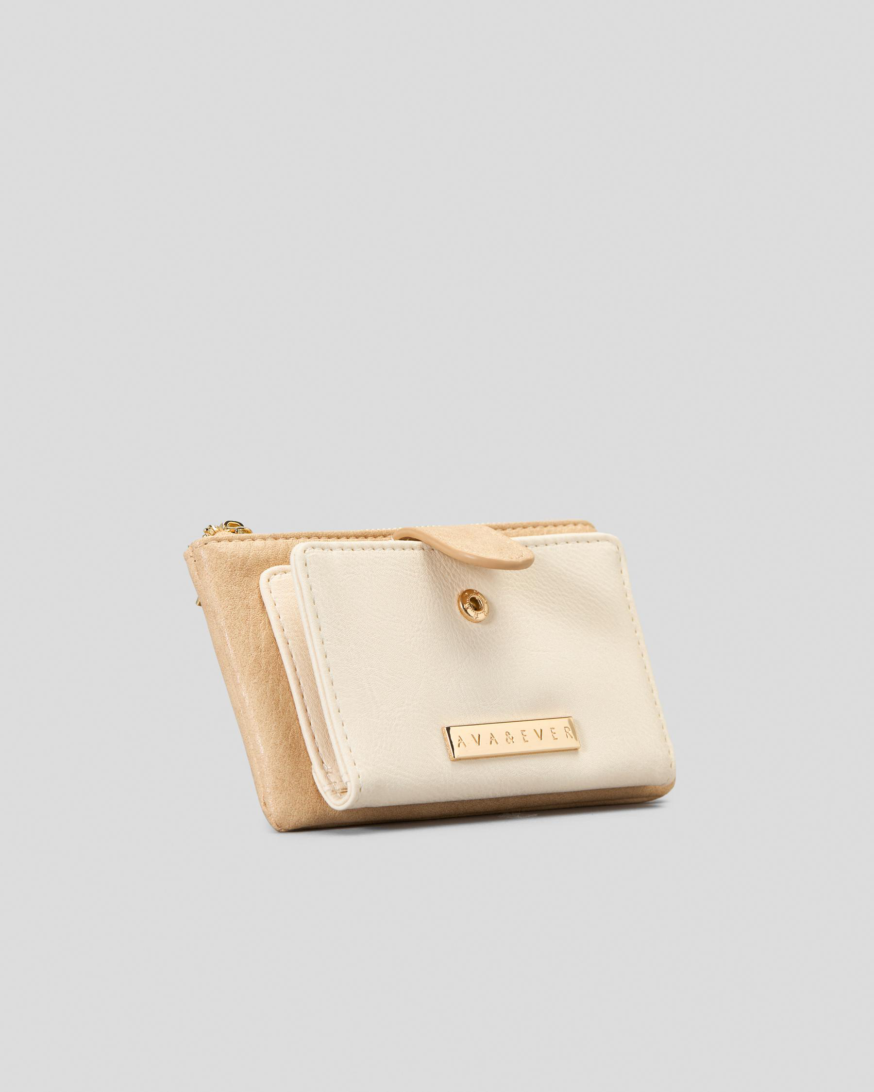 Shop Ava And Ever Jaxen Wallet In Sand/bone - Fast Shipping & Easy ...