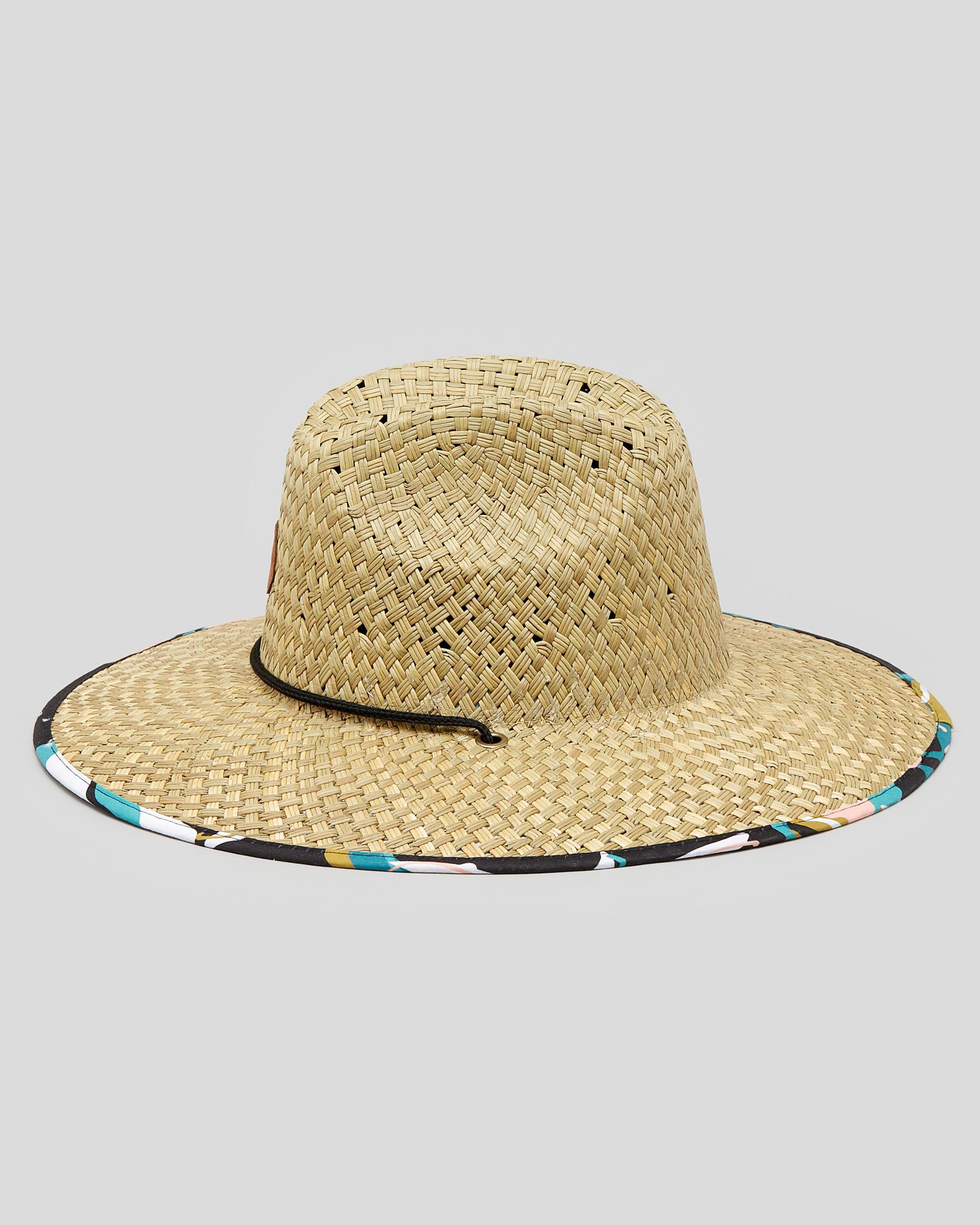 Shop Roxy Pina To My Colada Panama Hat In Anthracite Paradiso - Fast ...