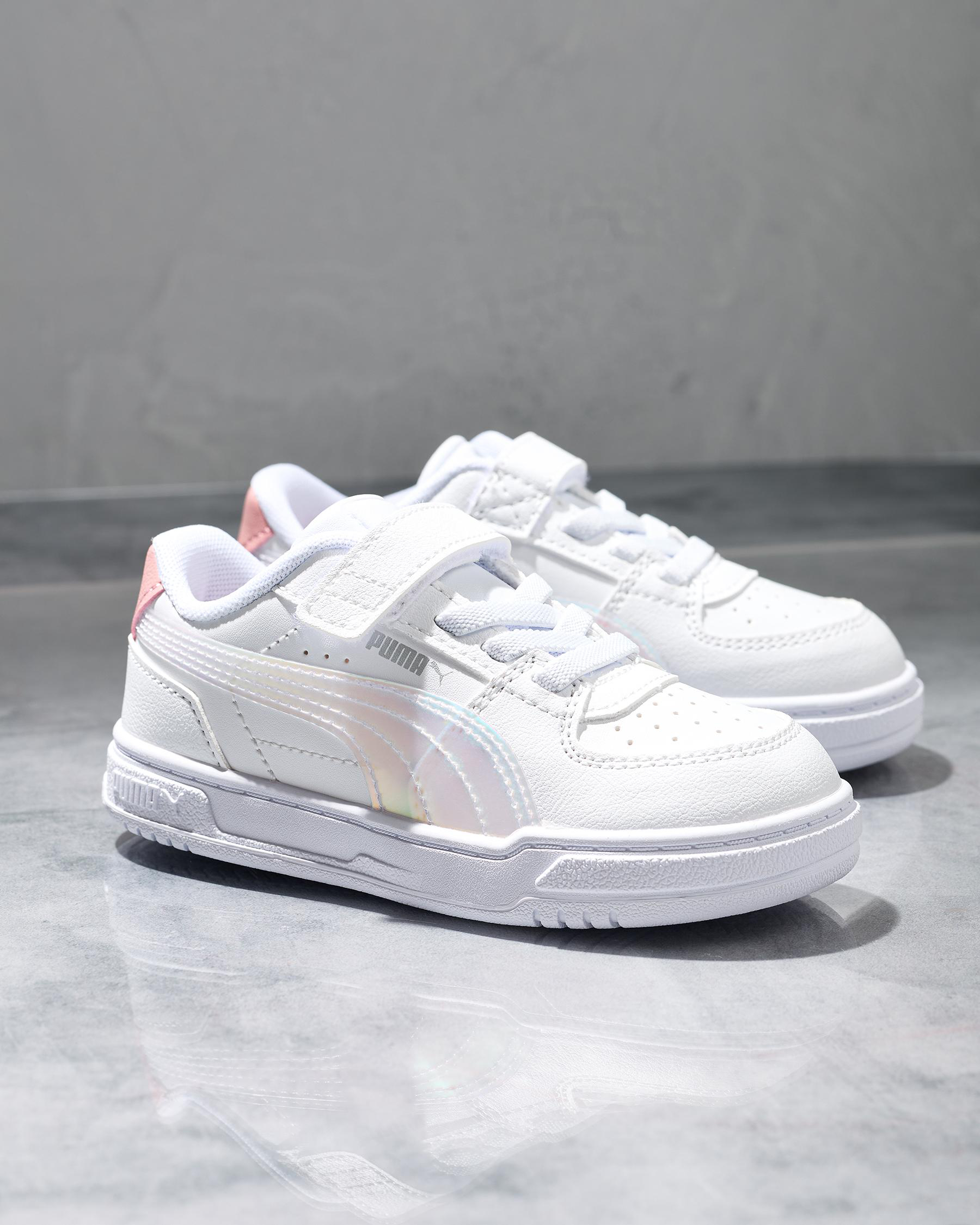 Shop Puma Toddlers' Caven III Holo 2.0 Shoes In Puma White/rosy Outlook ...