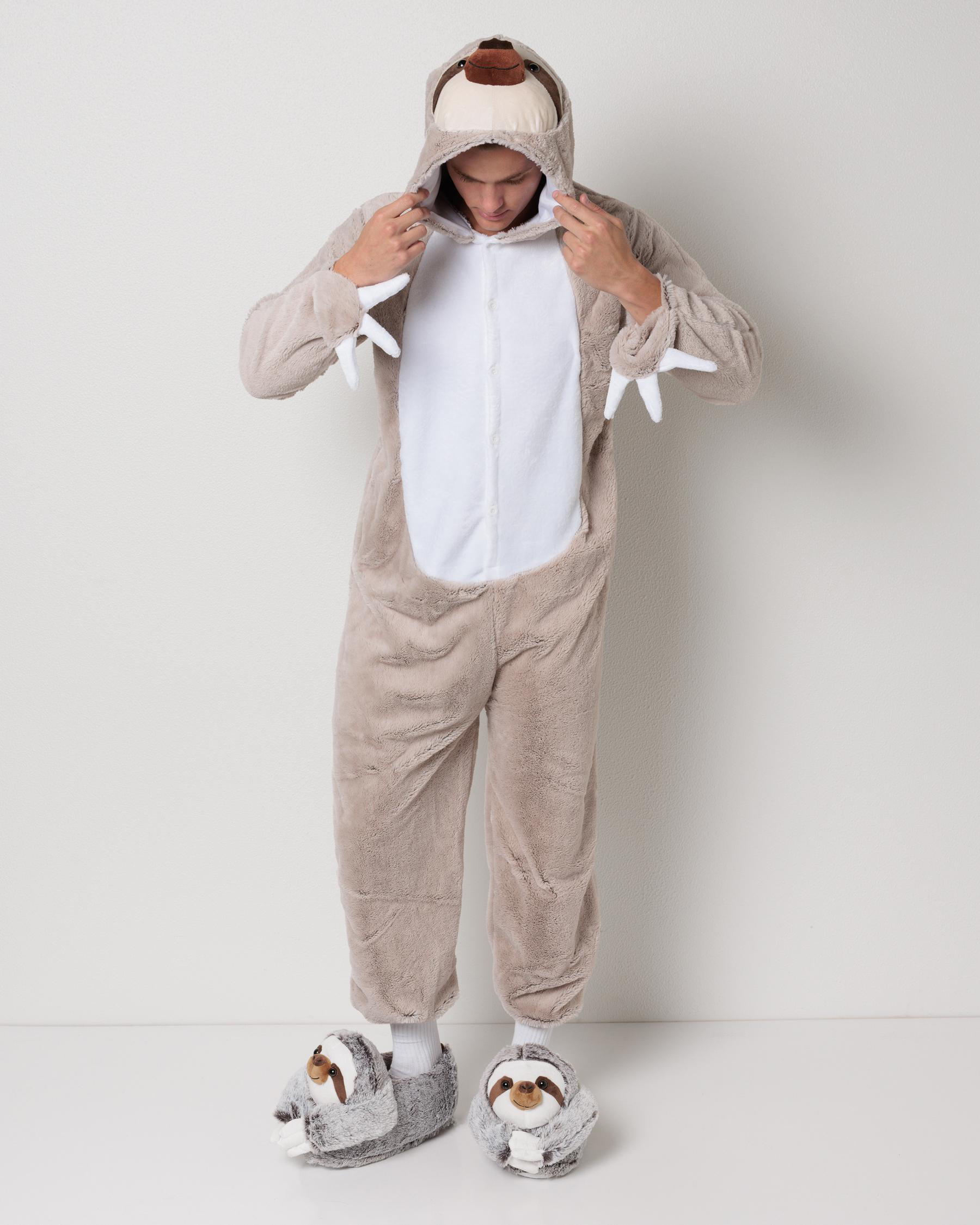 Miscellaneous Sloth Onesie In Grey - FREE* Shipping & Easy Returns ...