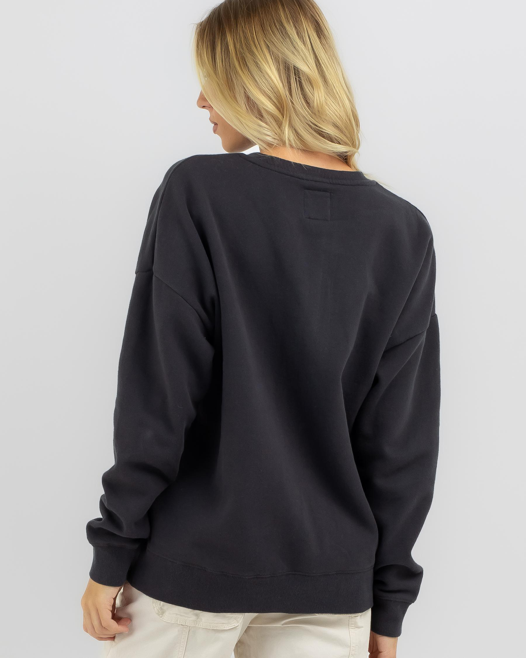 Billabong Society Sweatshirt In Black Sands - FREE* Shipping & Easy ...
