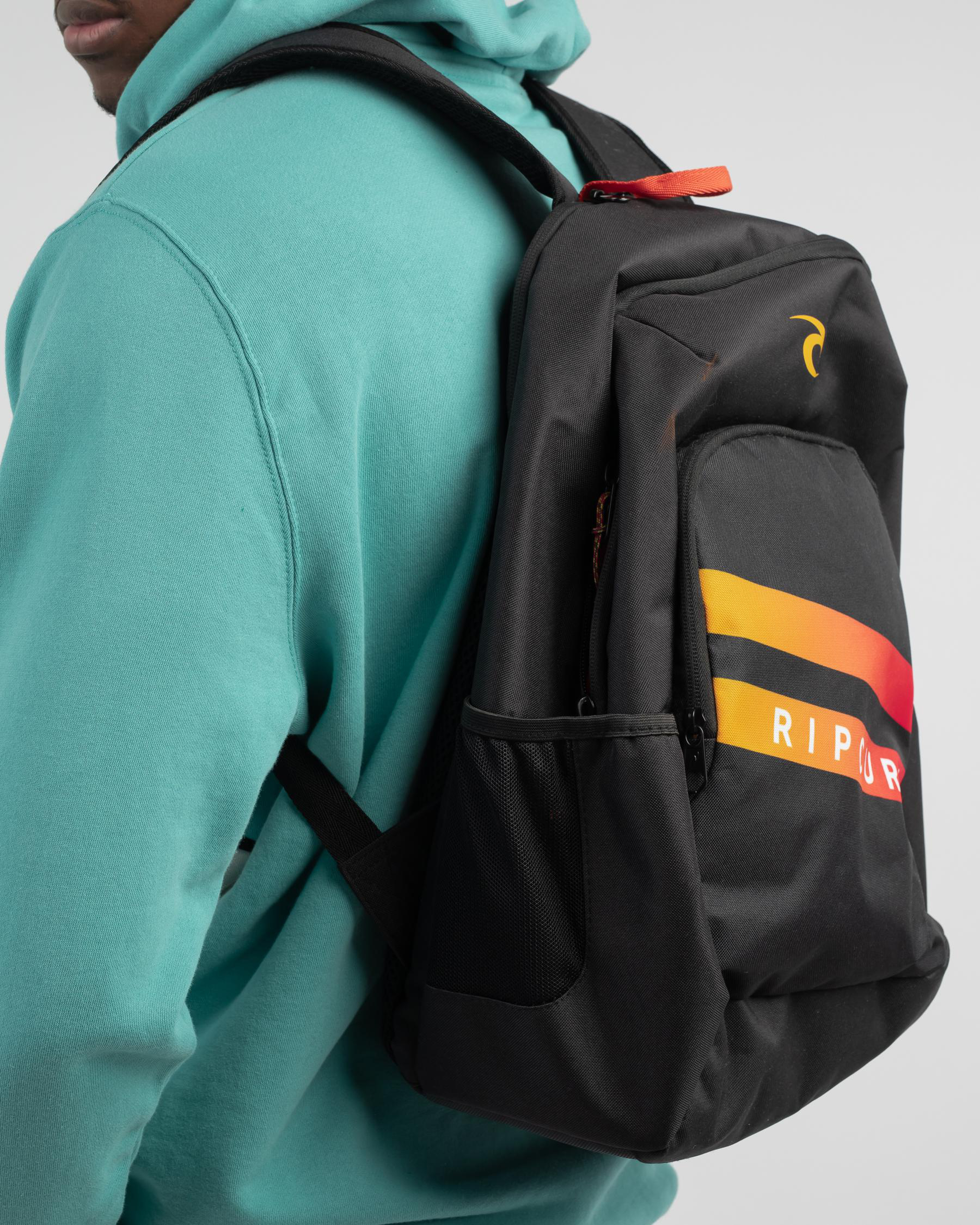 Shop Rip Curl Ozone 30L Combo Eco Backpack In Black/orange - Fast ...
