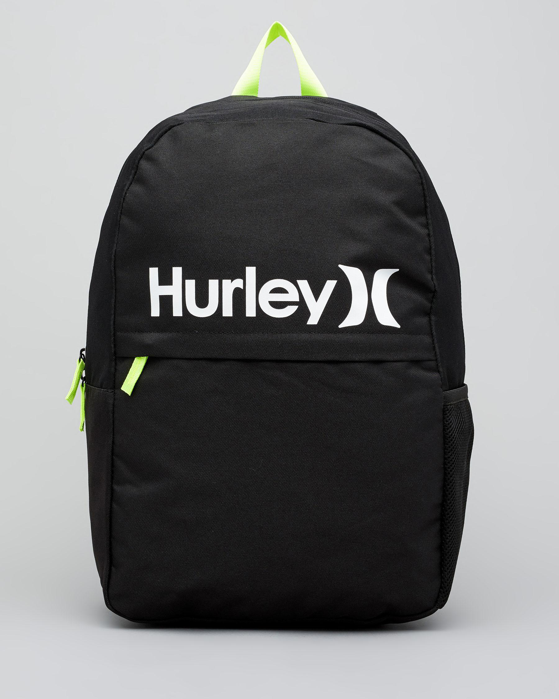 Shop Hurley First Drop Backpack In Black - Fast Shipping & Easy Returns ...