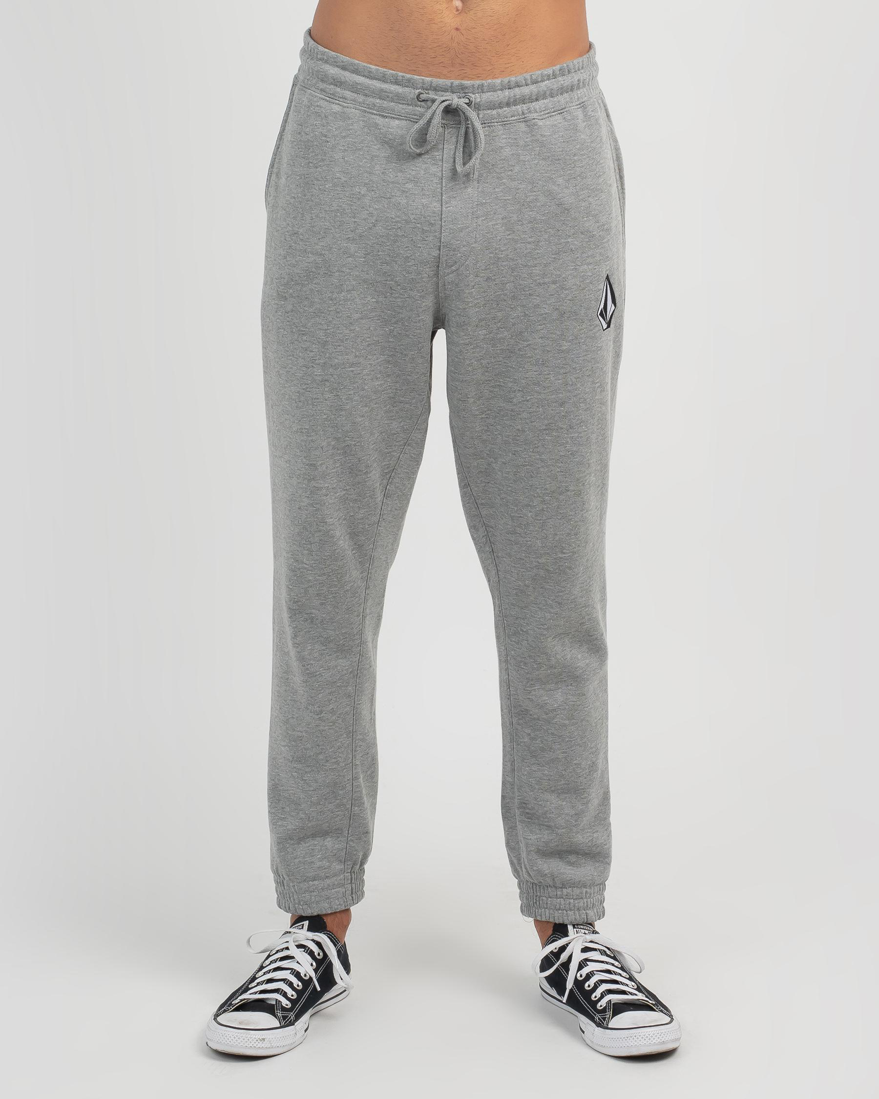Shop Volcom Vologo Fleece Pant In Heather Grey - Fast Shipping & Easy ...