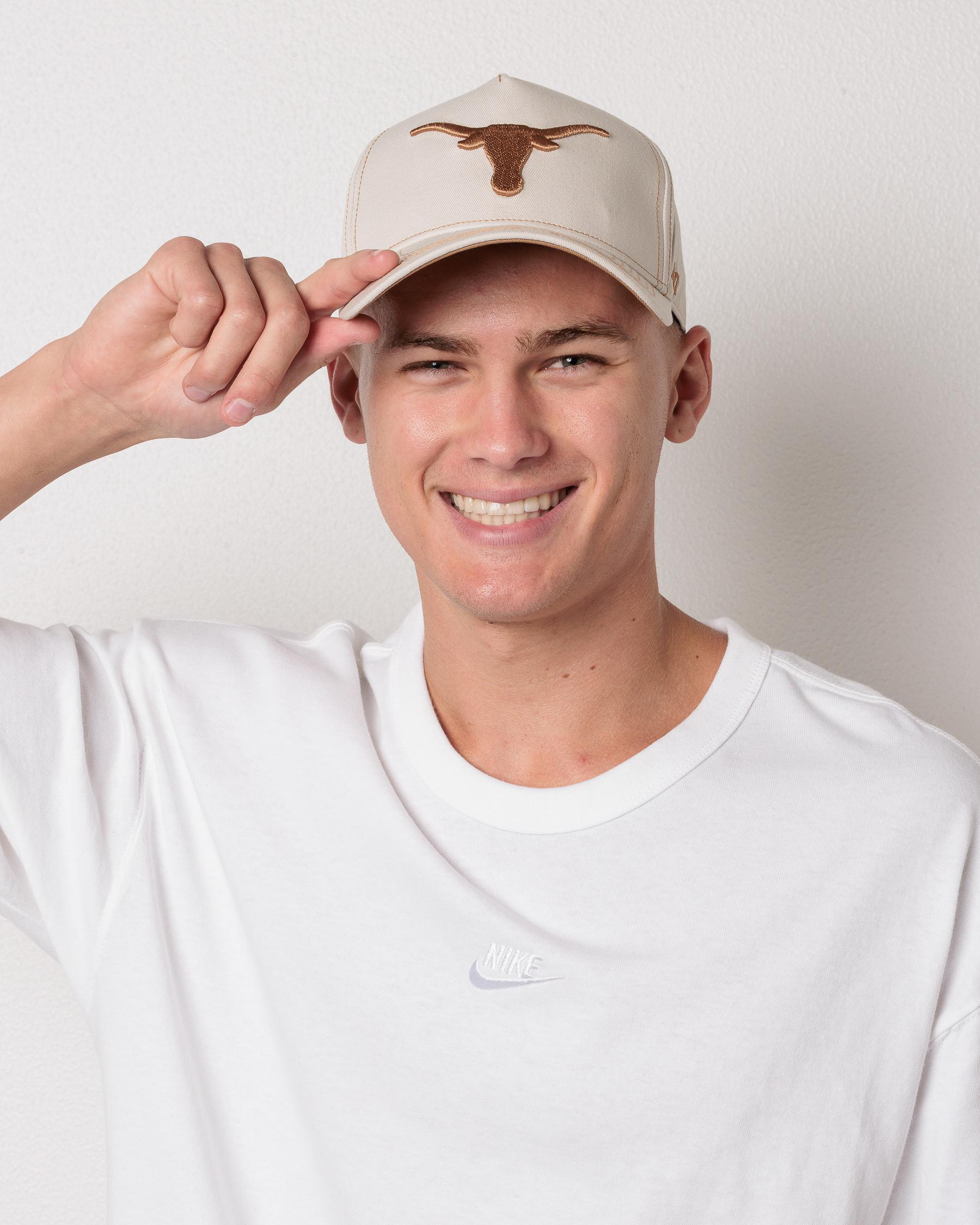 Forty Seven Texas Longhorns MVP DT Strapback Cap In Bone/camel - FREE ...