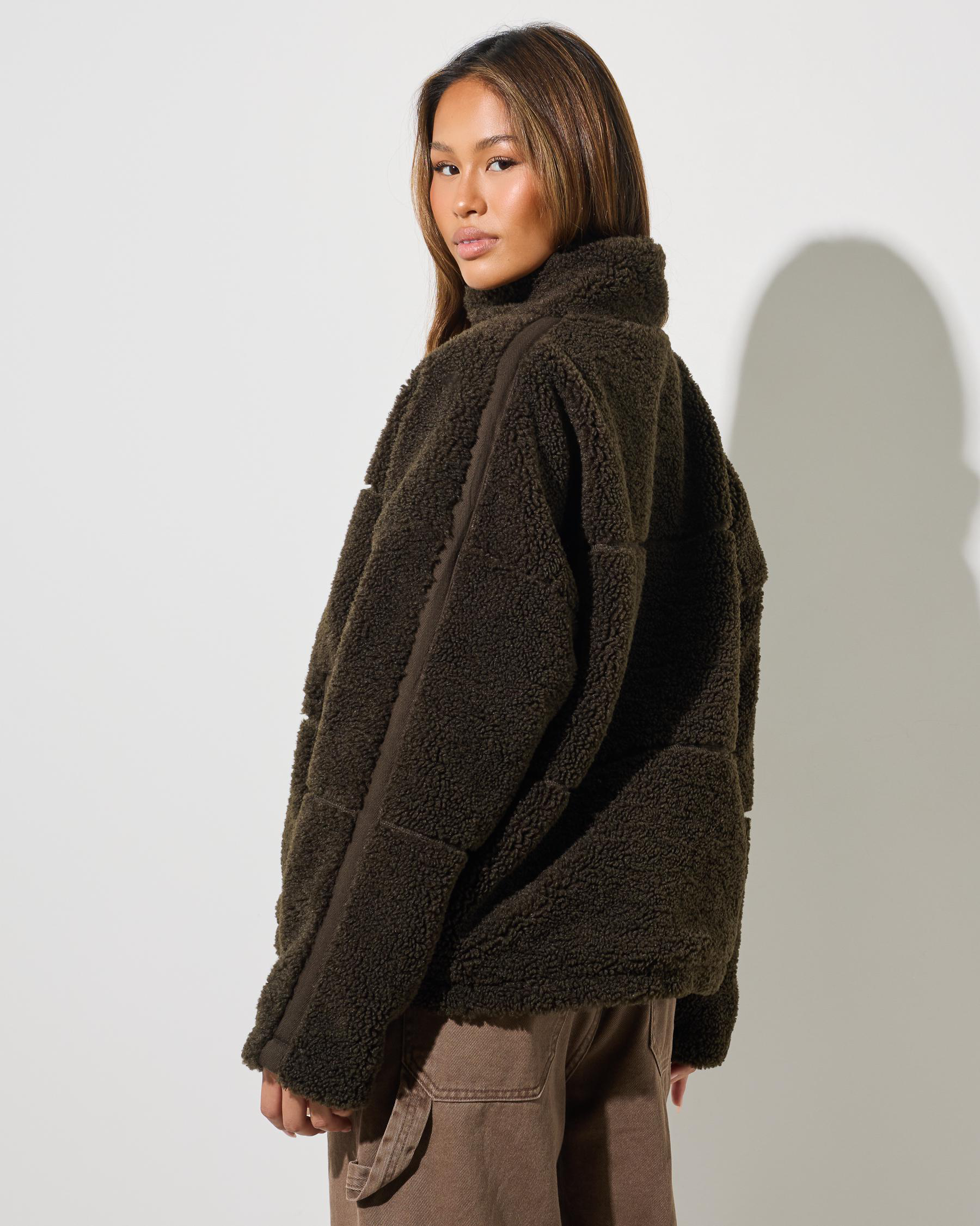 Shop Rip Curl Cala Nights Jacket In Black Olive - Fast Shipping & Easy ...